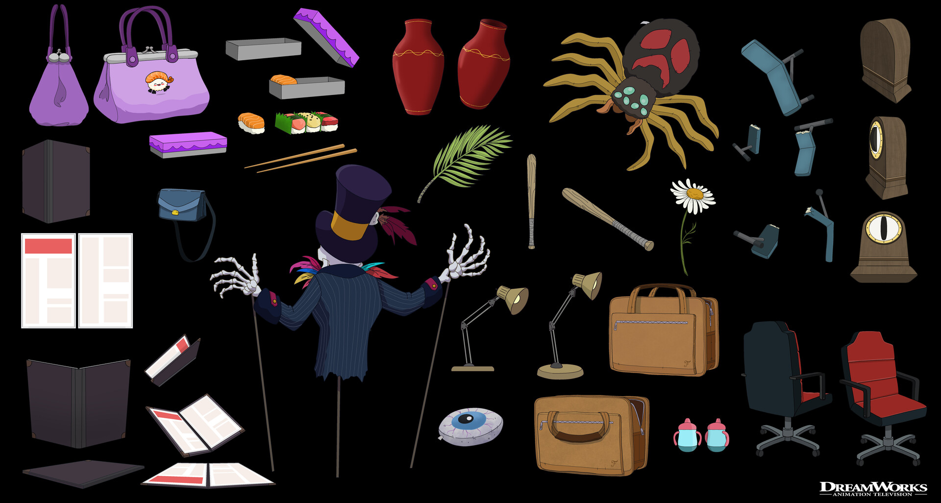 Jerry Regan - Dreamworks - Fright Krewe - Prop & EFX Design - Final Color