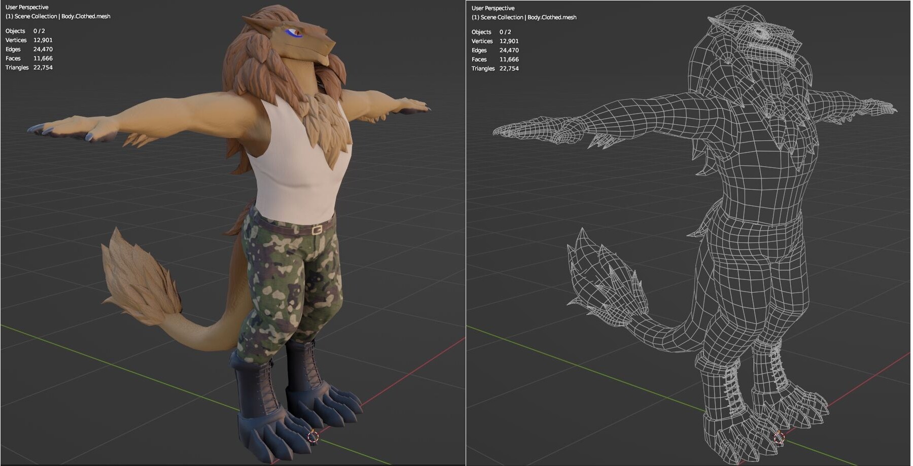 Camila Brugnoli - Jordan the Sergal - VRChat Avatar