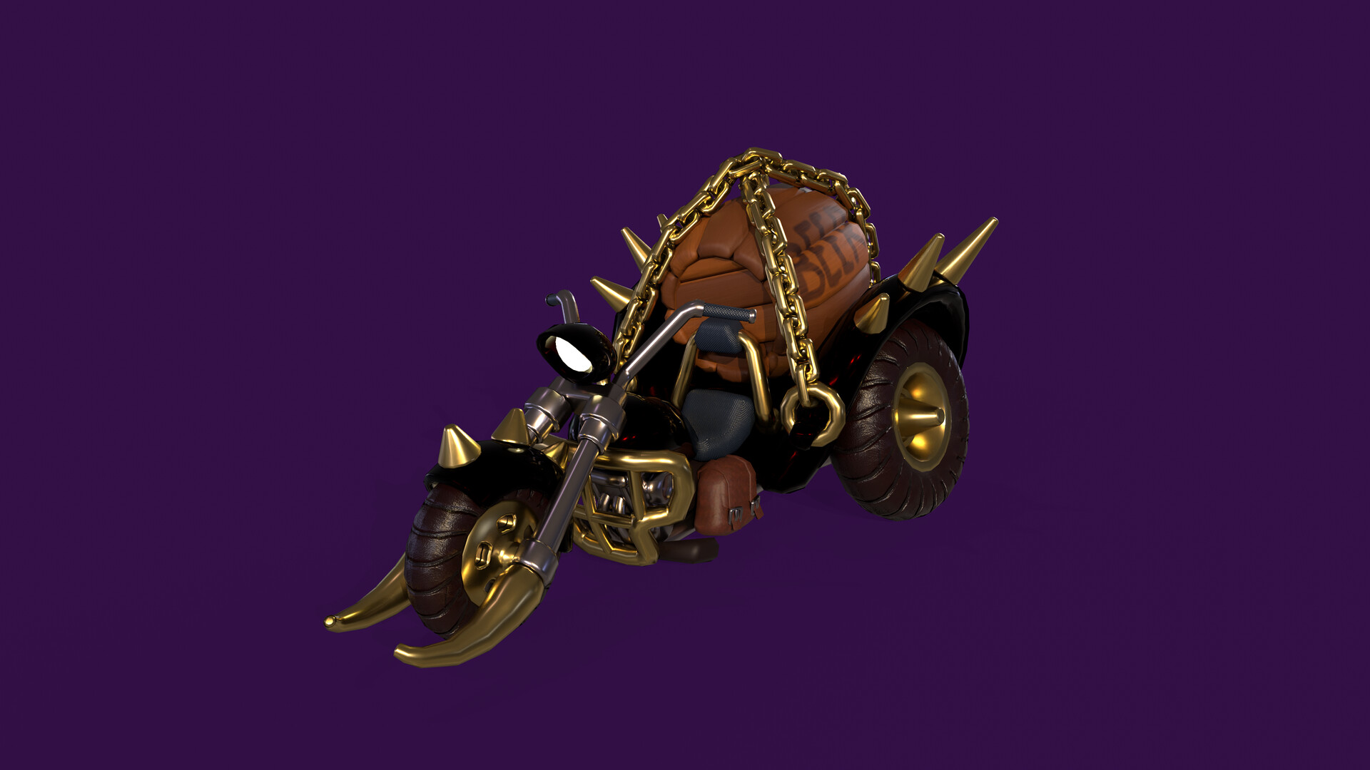 ArtStation - LowPoly Stylized Tricycle Barrel