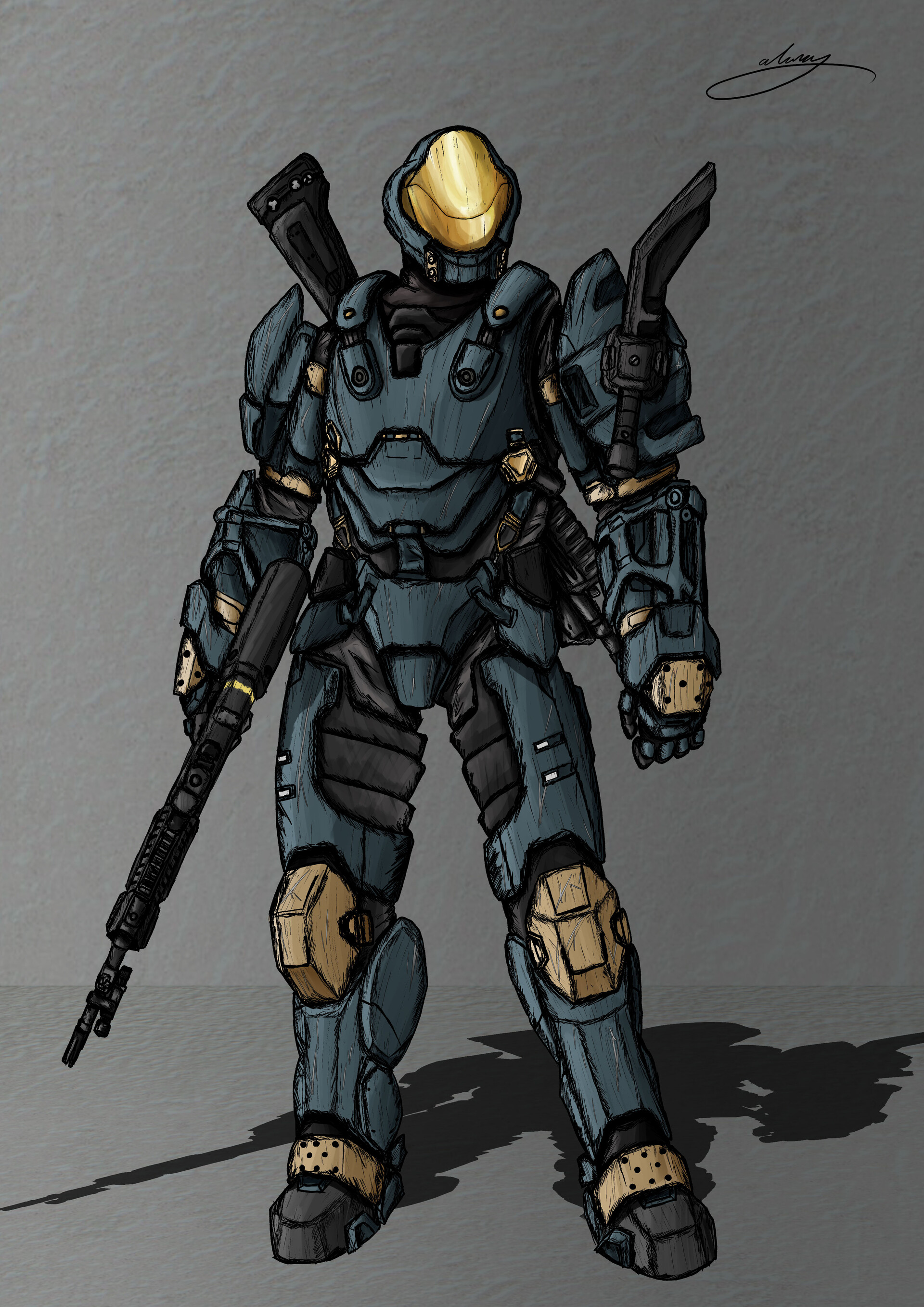 ArtStation - Halo Spartan Commission