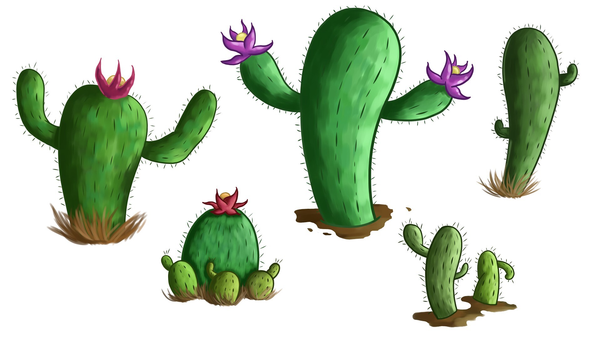 ArtStation - Set cactus