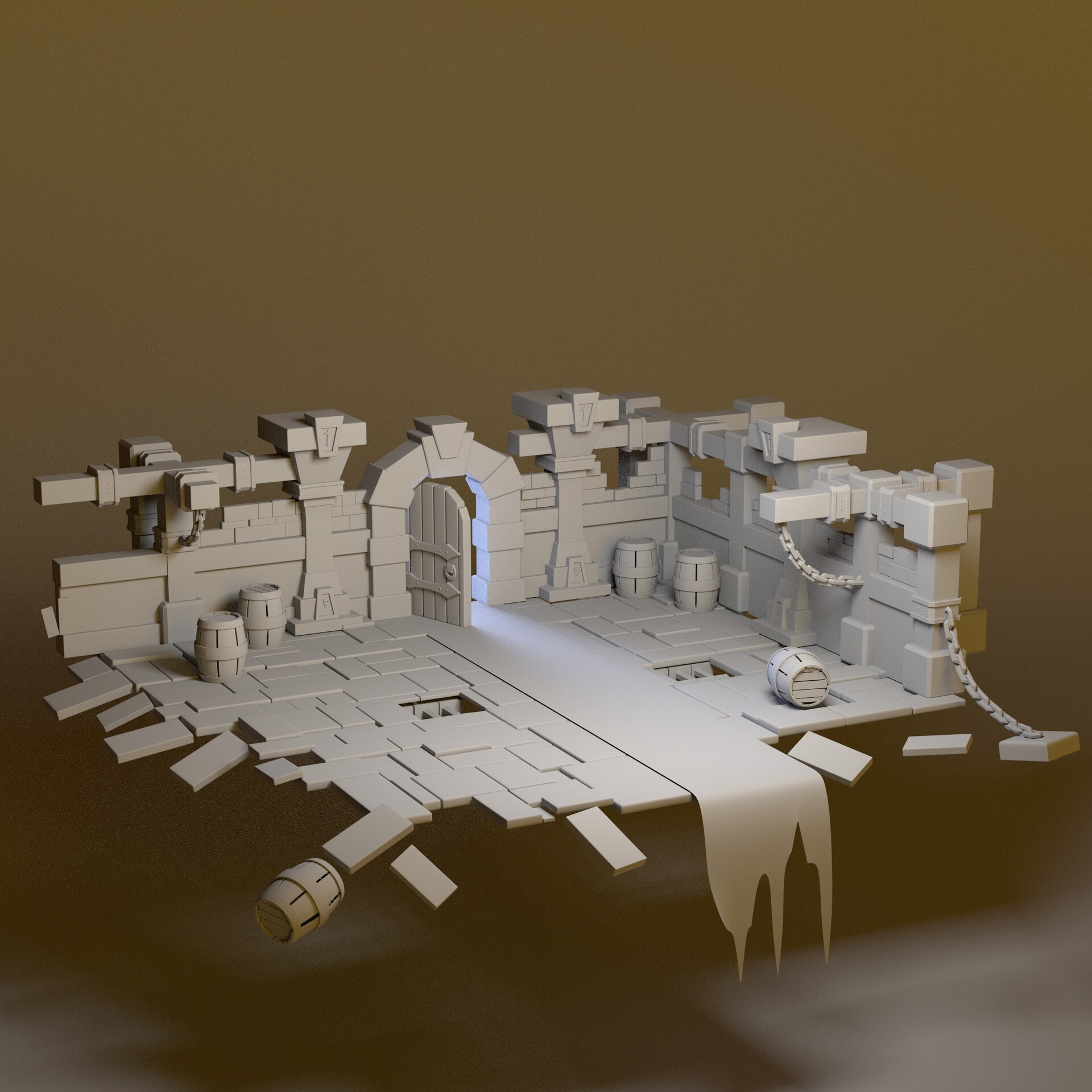 ArtStation - Dungeon 3D environment