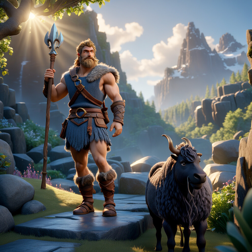 ArtStation - morning sunlight in northern lands wilderness