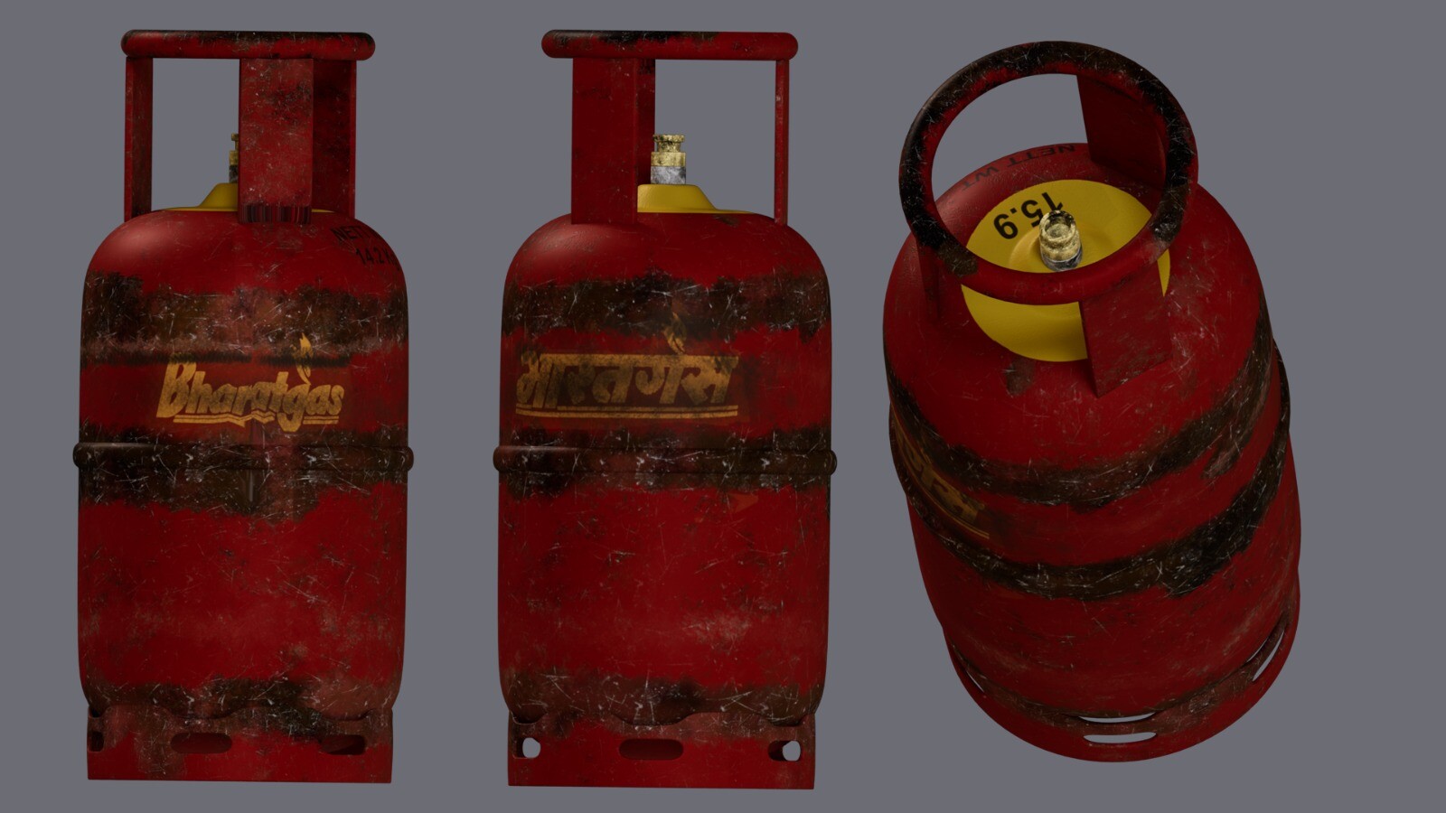 MAYA MODELING CYLINDER | SUBSTANCE PAINTER TEXTURE GAS CYLINDER by suman — ProUser.Me