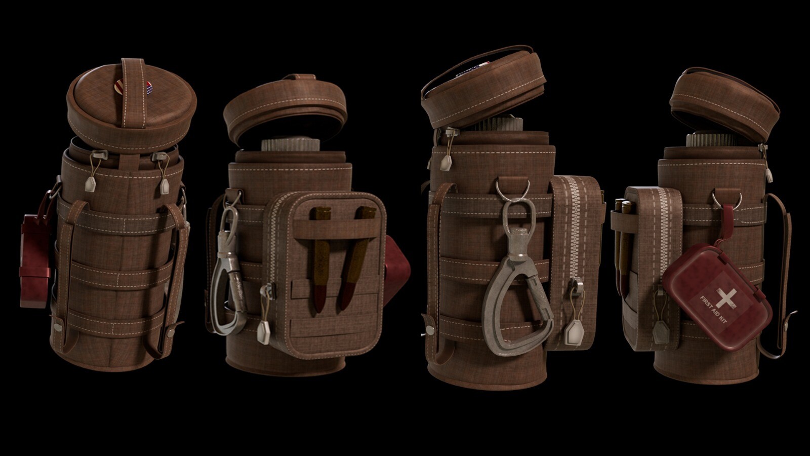 ArtStation - Tactical Bag Modeling | Tactical Bag Texturing