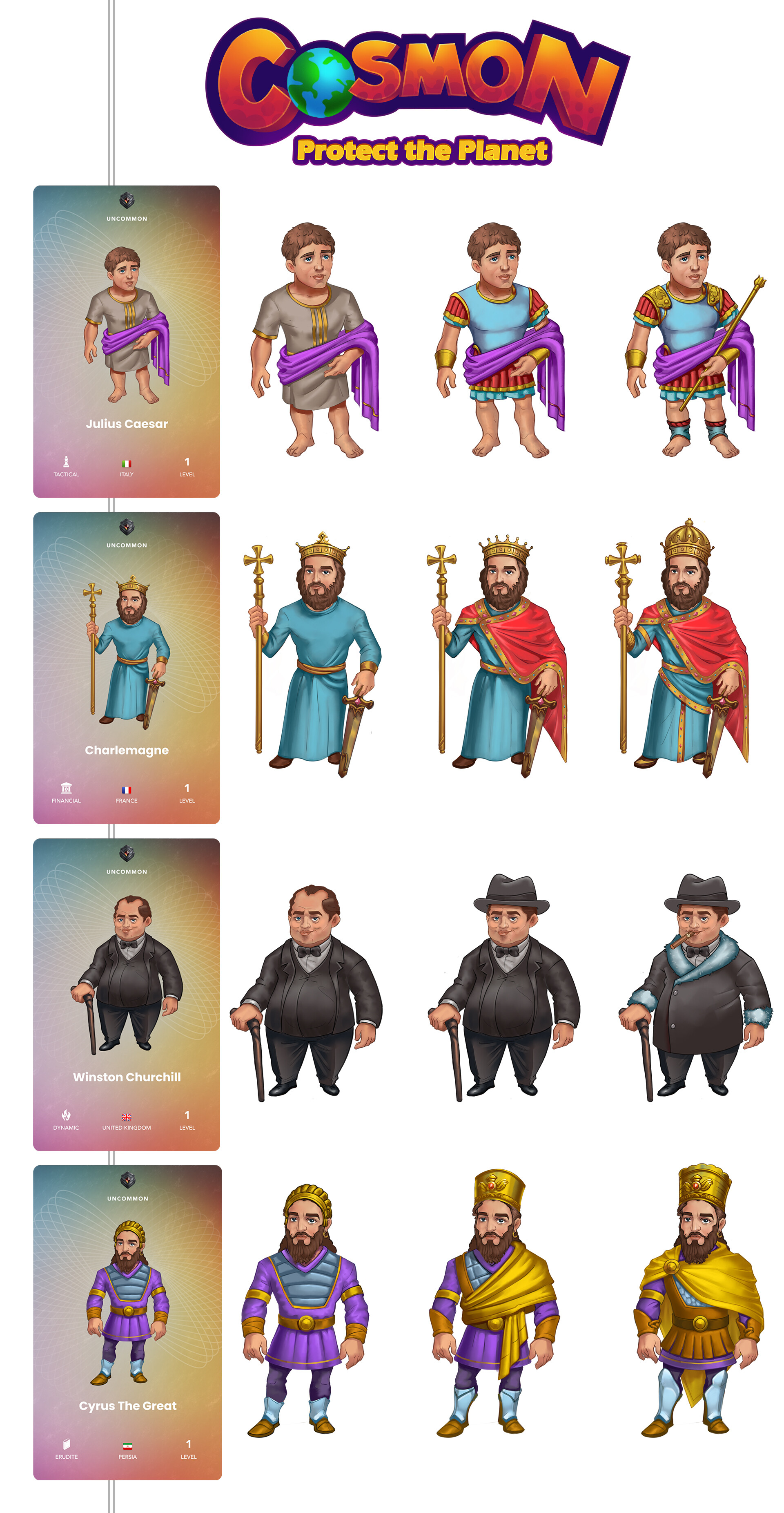 ArtStation - Cosmon NFT Character Design Journey