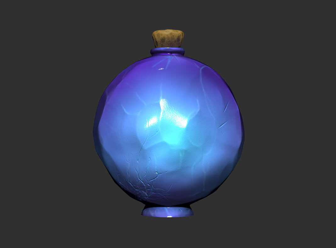 ArtStation - Stylized Potion Bottle Sculpt