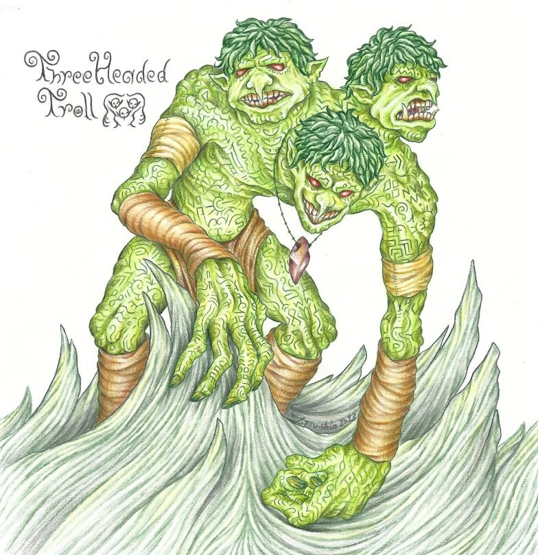 three headed humanoid