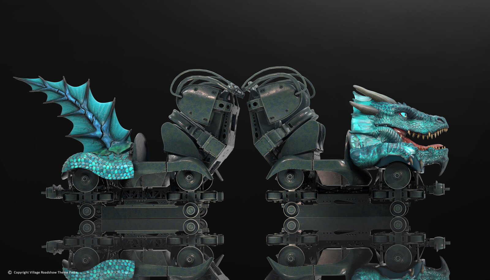 Bradley Atkinson - Leviathan Ride Cart - Seaworld 2022