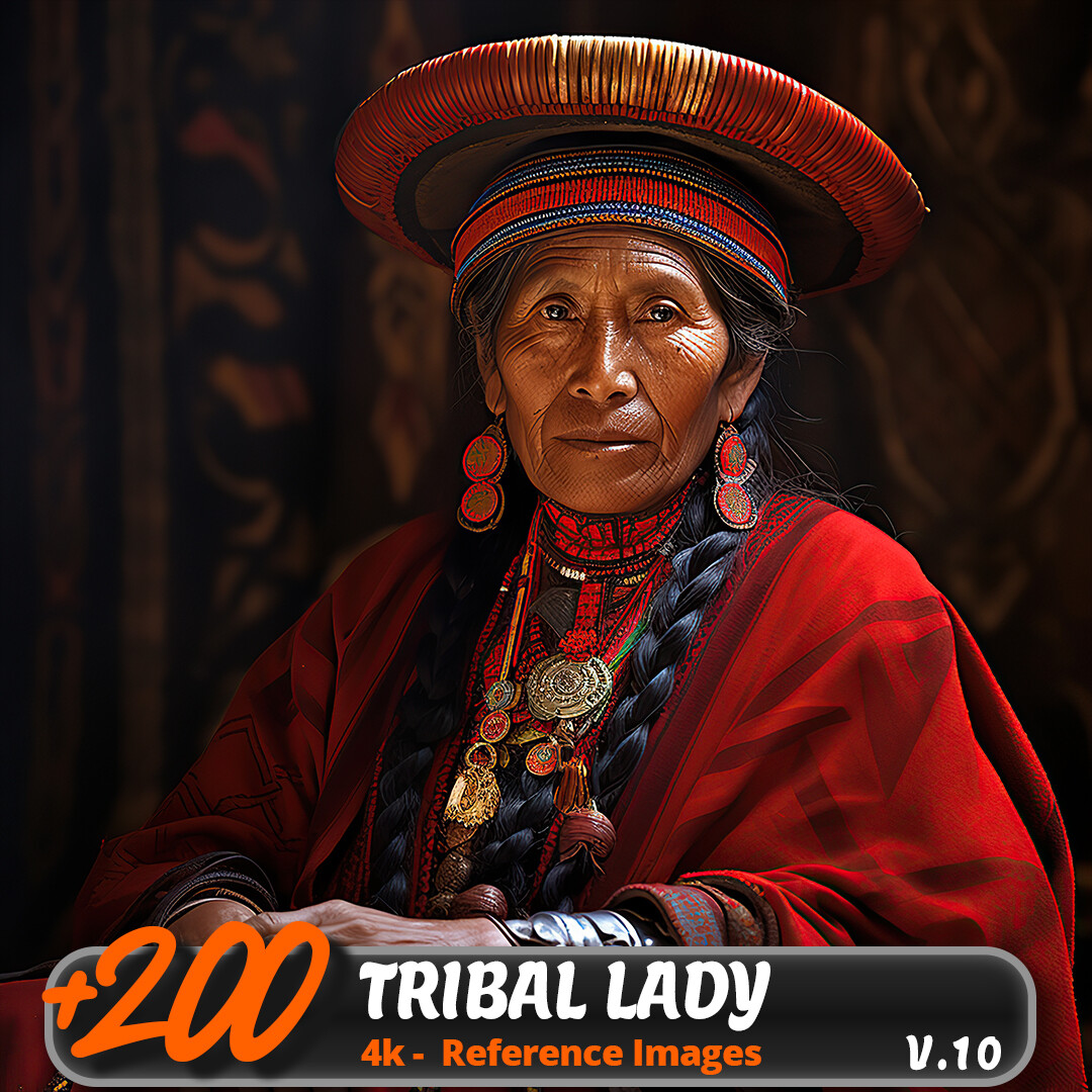 ArtStation - TRIBAL LADY VOL. 10/ 4K/ Reference Image