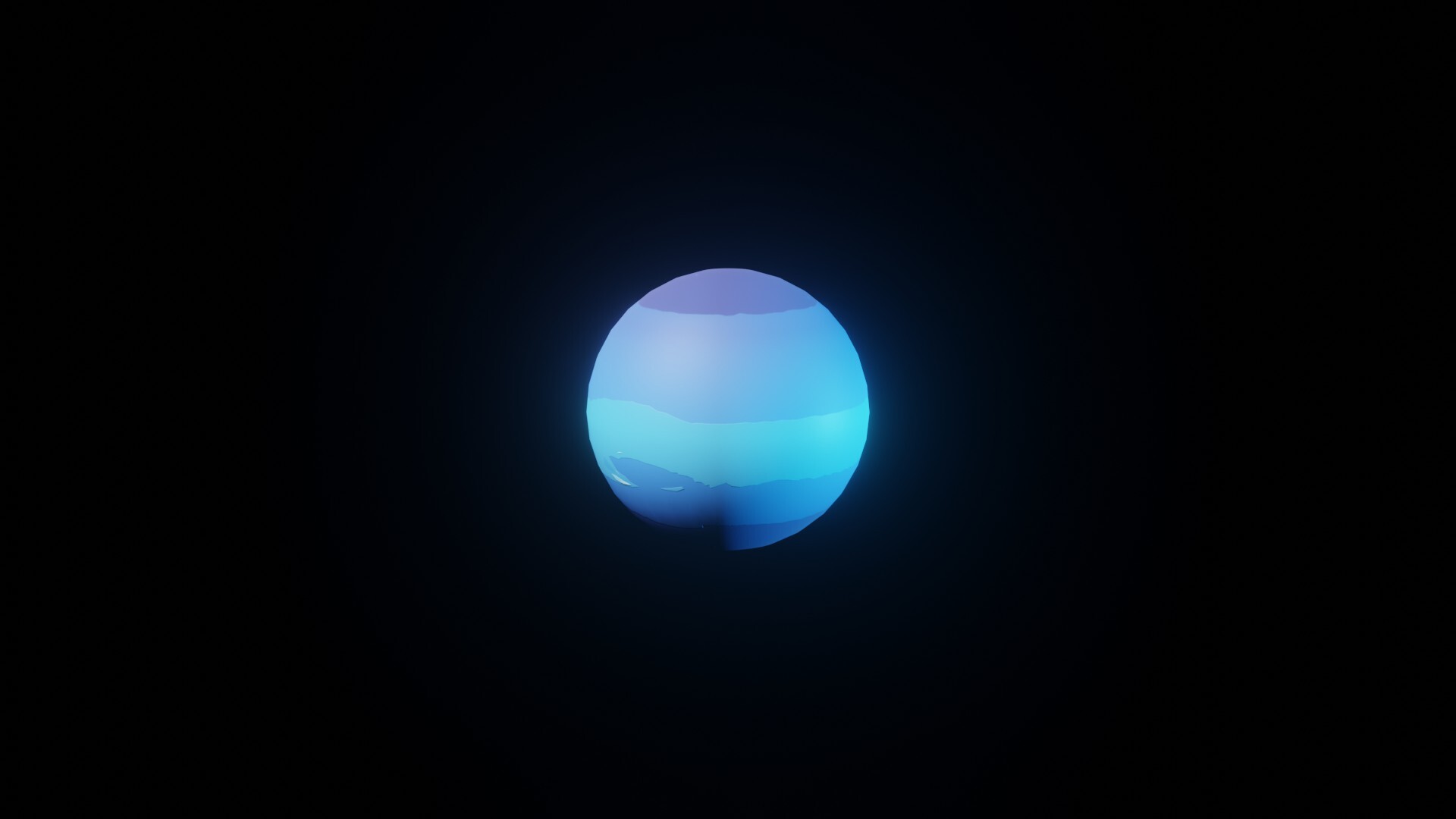 3D Disco - Stylized Planet Neptune 3D Model 2k/4k/8k Textures
