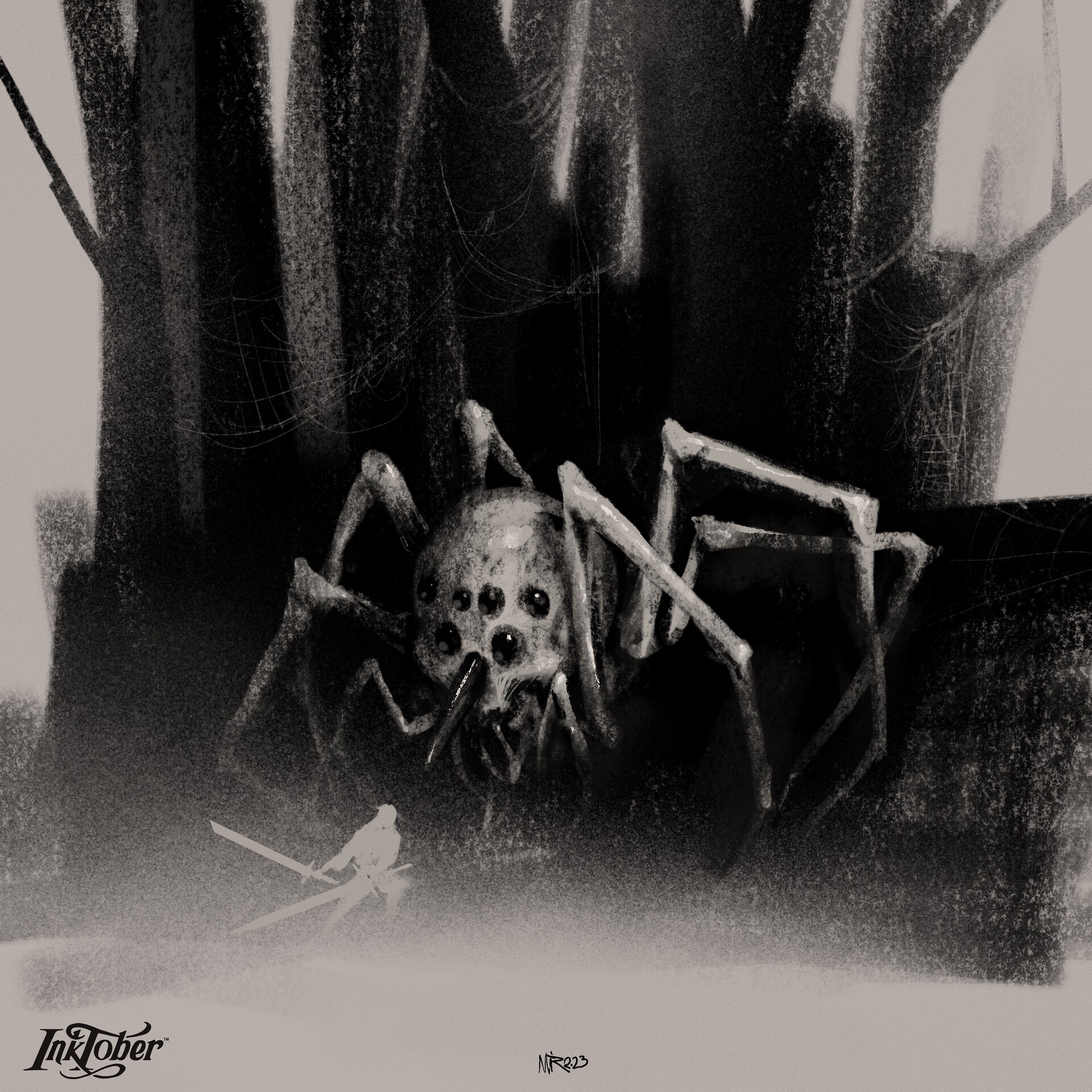 ArtStation - Inktober 2023 - Day 2 - Spiders