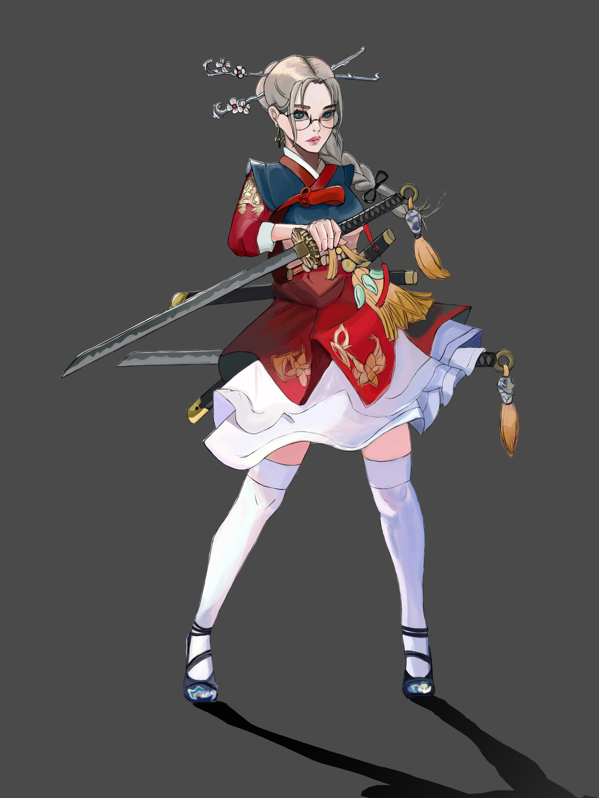 ArtStation - Hanbok concept warrior