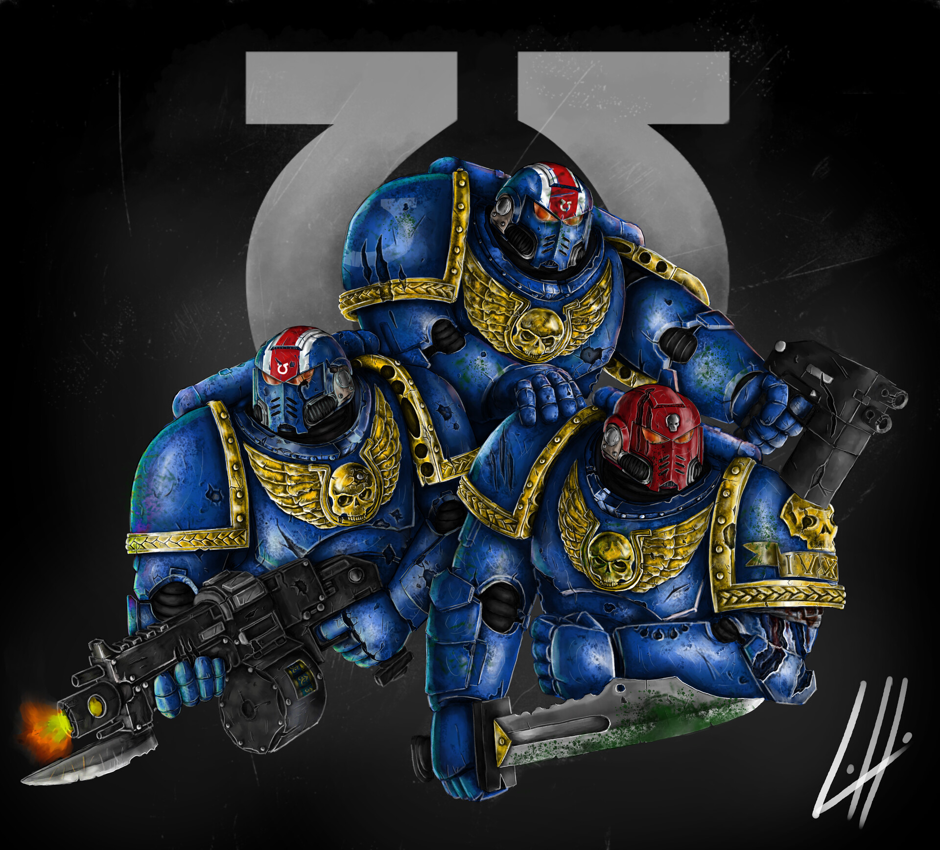 ArtStation - Warhammer 40K marines