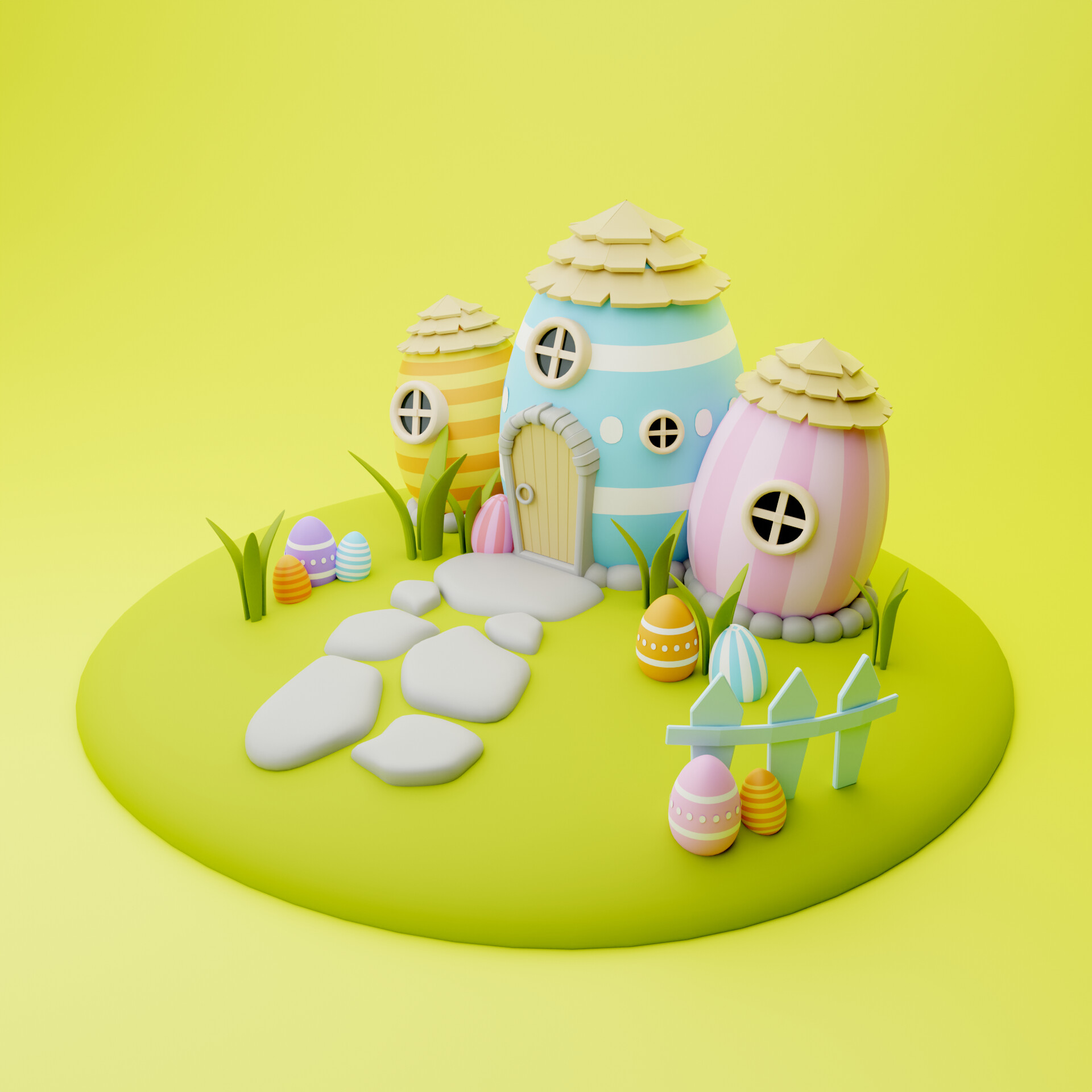 ArtStation - Easter Egg House