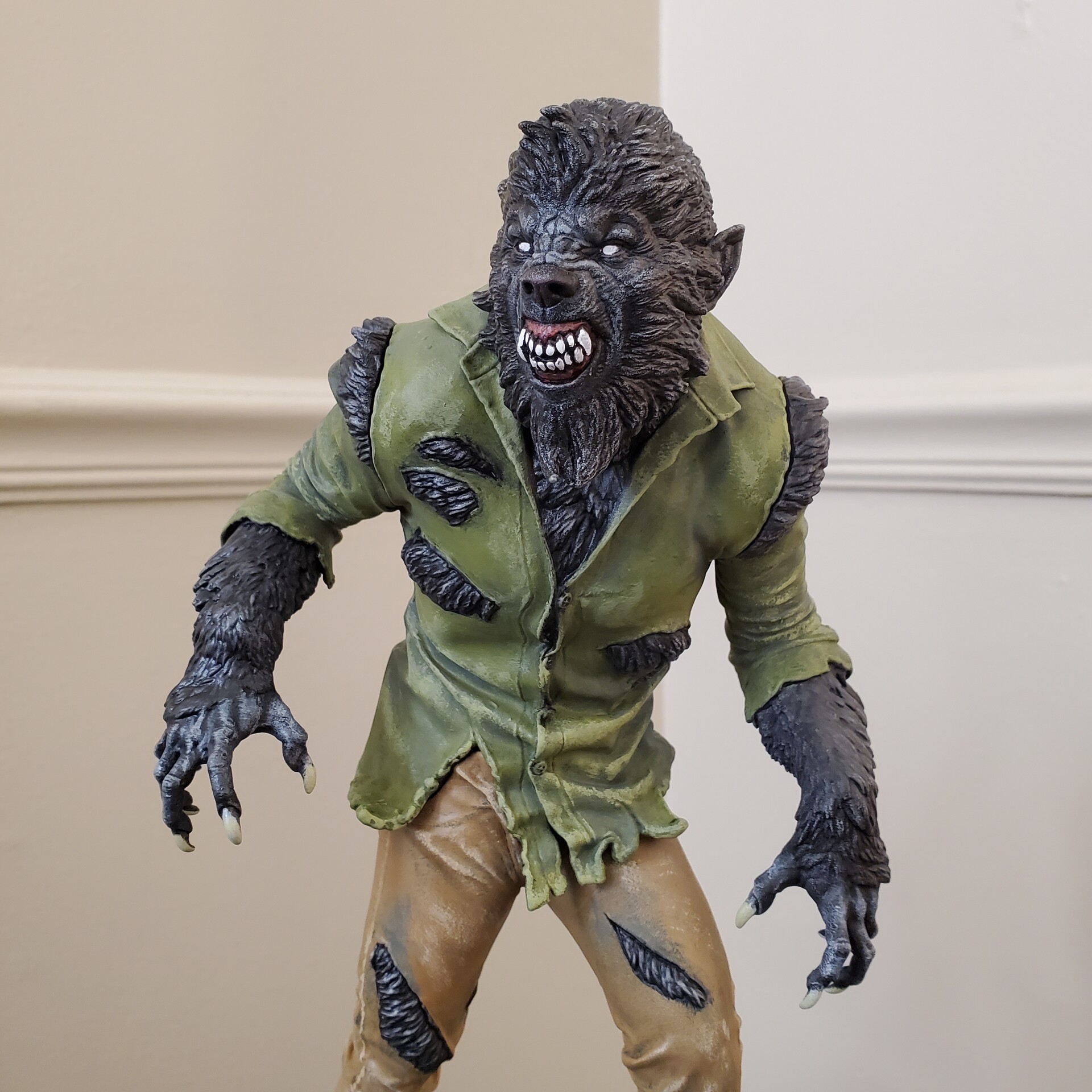 ArtStation - Paul Braddock's Wolfman Sculpt - 3D Print Painted by Kane