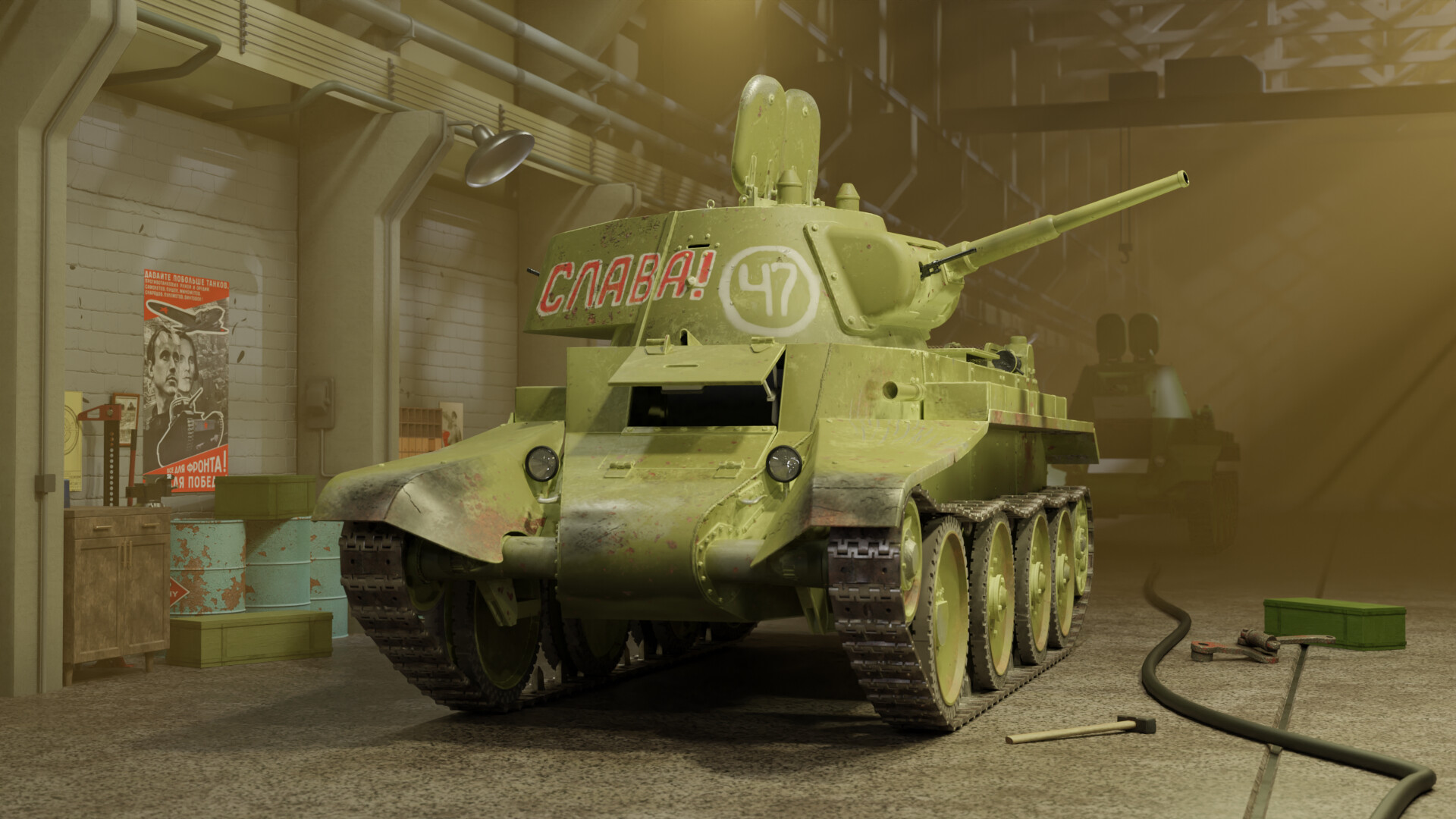 ArtStation - BT-7 Soviet wheeled-tracked light tank