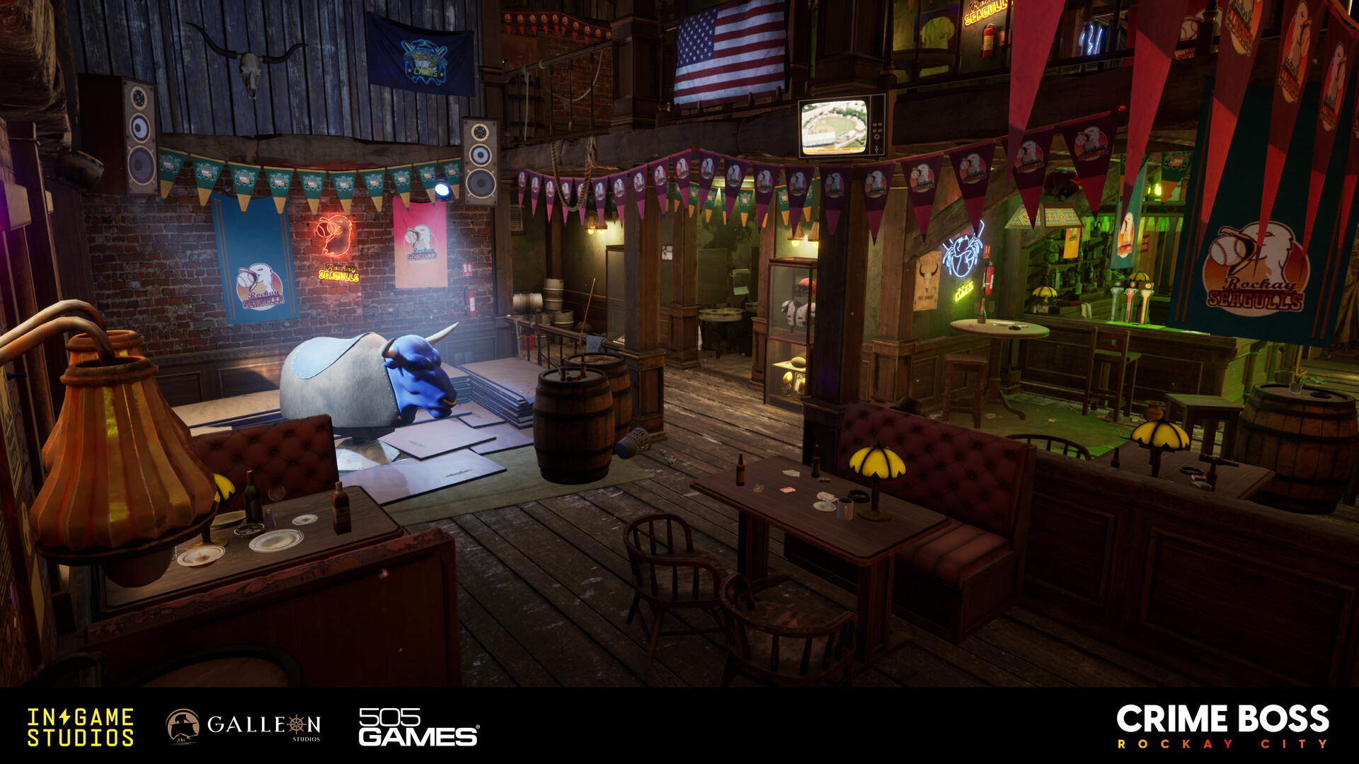 Rafael Siles - Crime Boss: Rockay City - Lighting Art - The Blue Bull