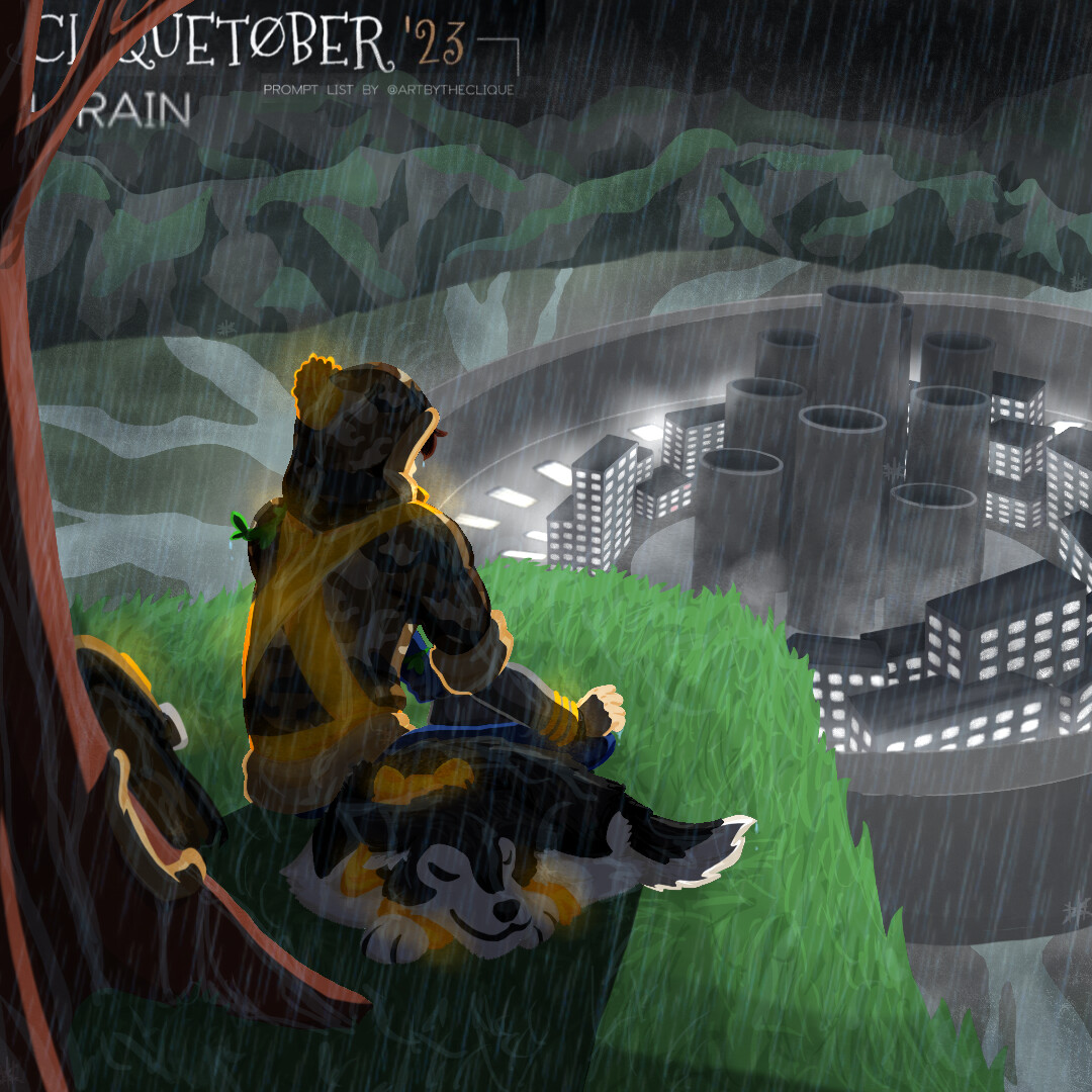 ArtStation - Cliquetøber '23 Day 4- RAIN
