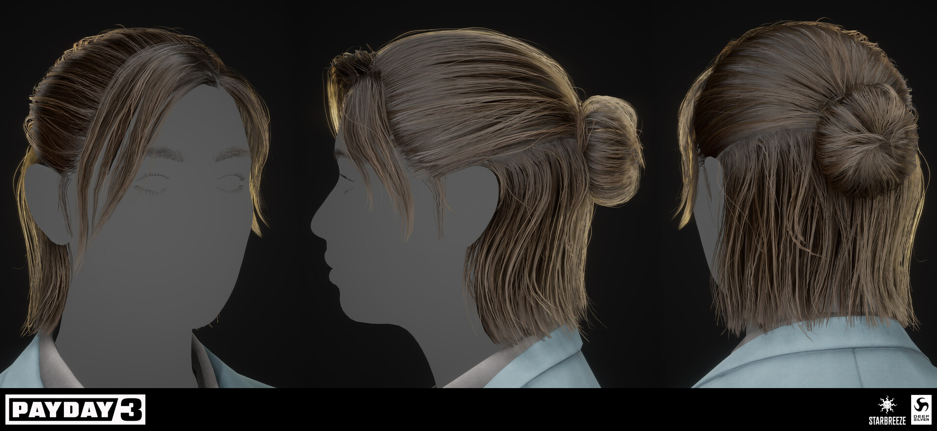 Vinayak Sreekumar - Payday3 Modular NPC_Hair