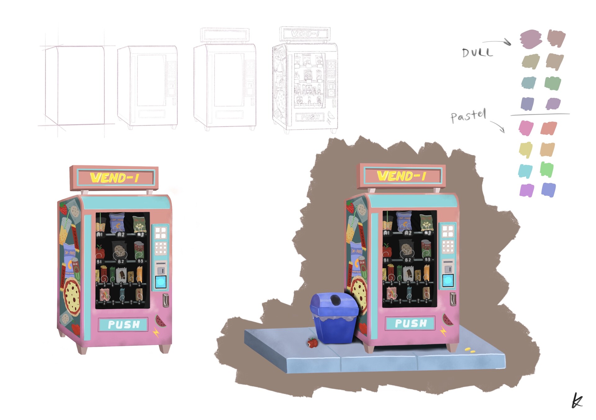ArtStation - Vending Machine Concept Art
