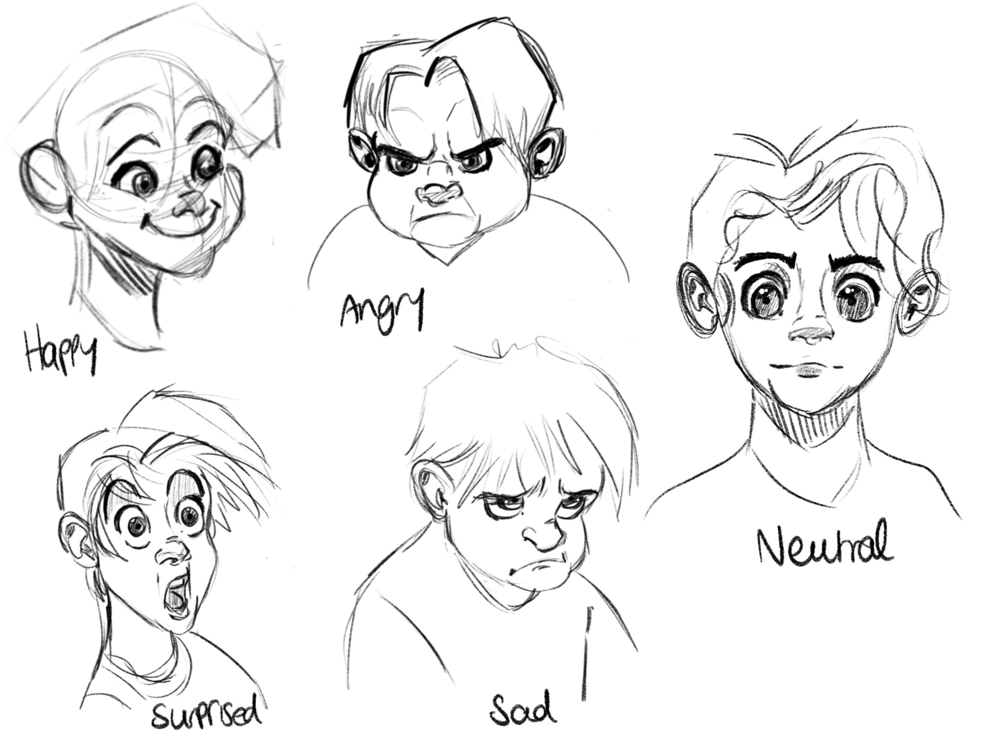 ArtStation - Character design expressions