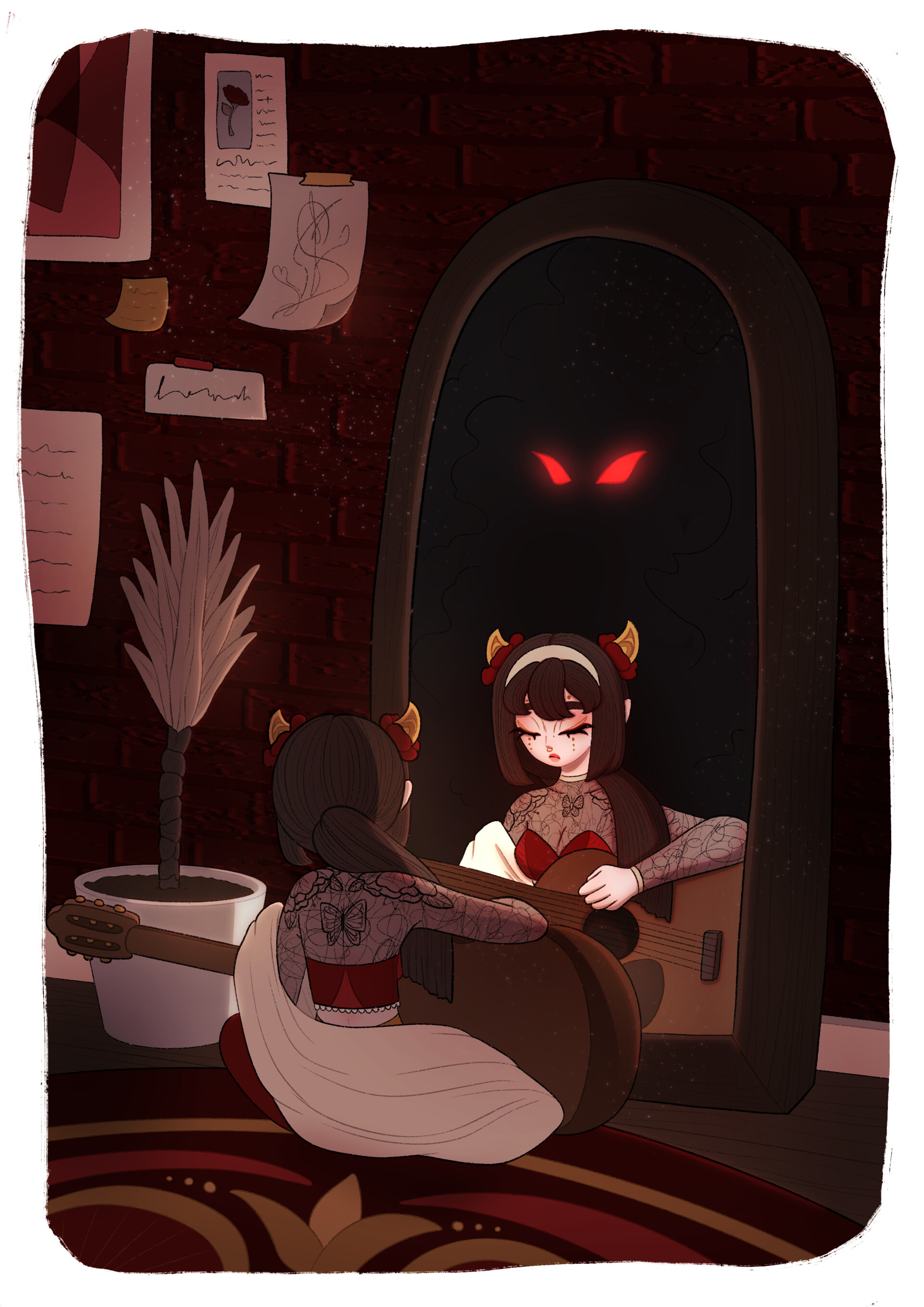 ArtStation - Monster in the Mirror - Illustration