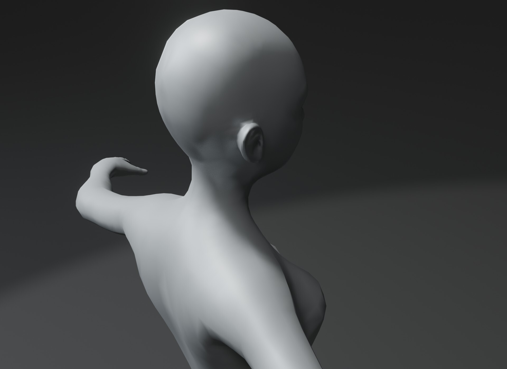 3D Disco - FREE Girl Kid Body Base Mesh 3D Model