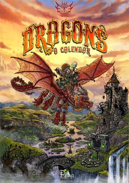 ArtStation - Dragon calendar cover