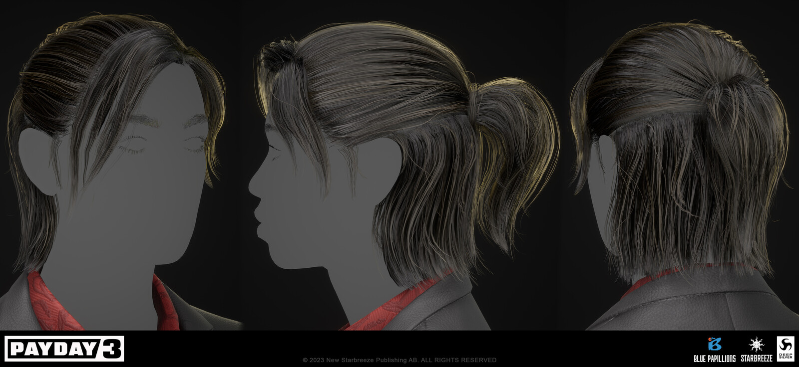 Blue Papillions - Female NPC Hairs I PAYDAY 3