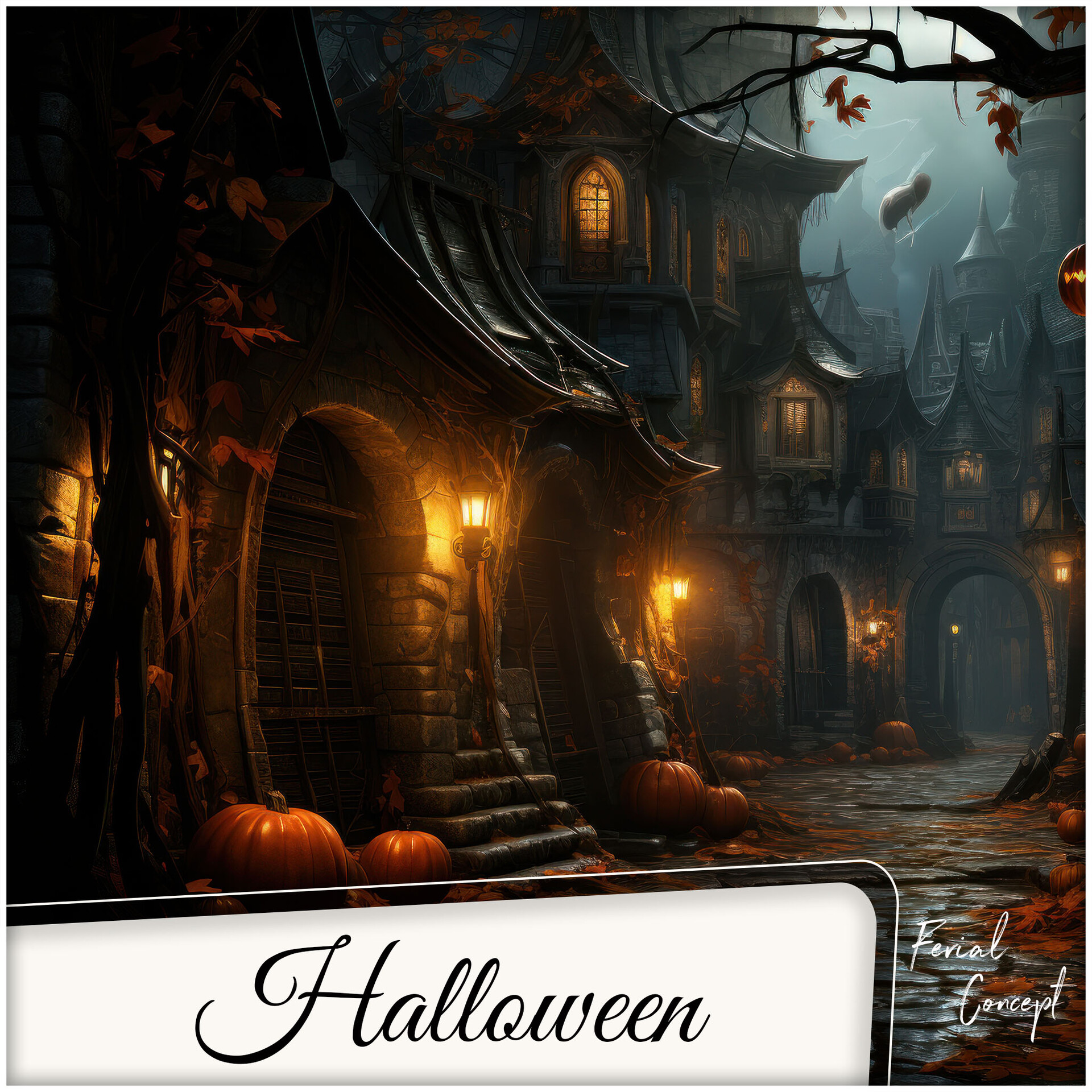 ArtStation - 🔹240 Halloween Environment Concept Reference Image Pack v.1