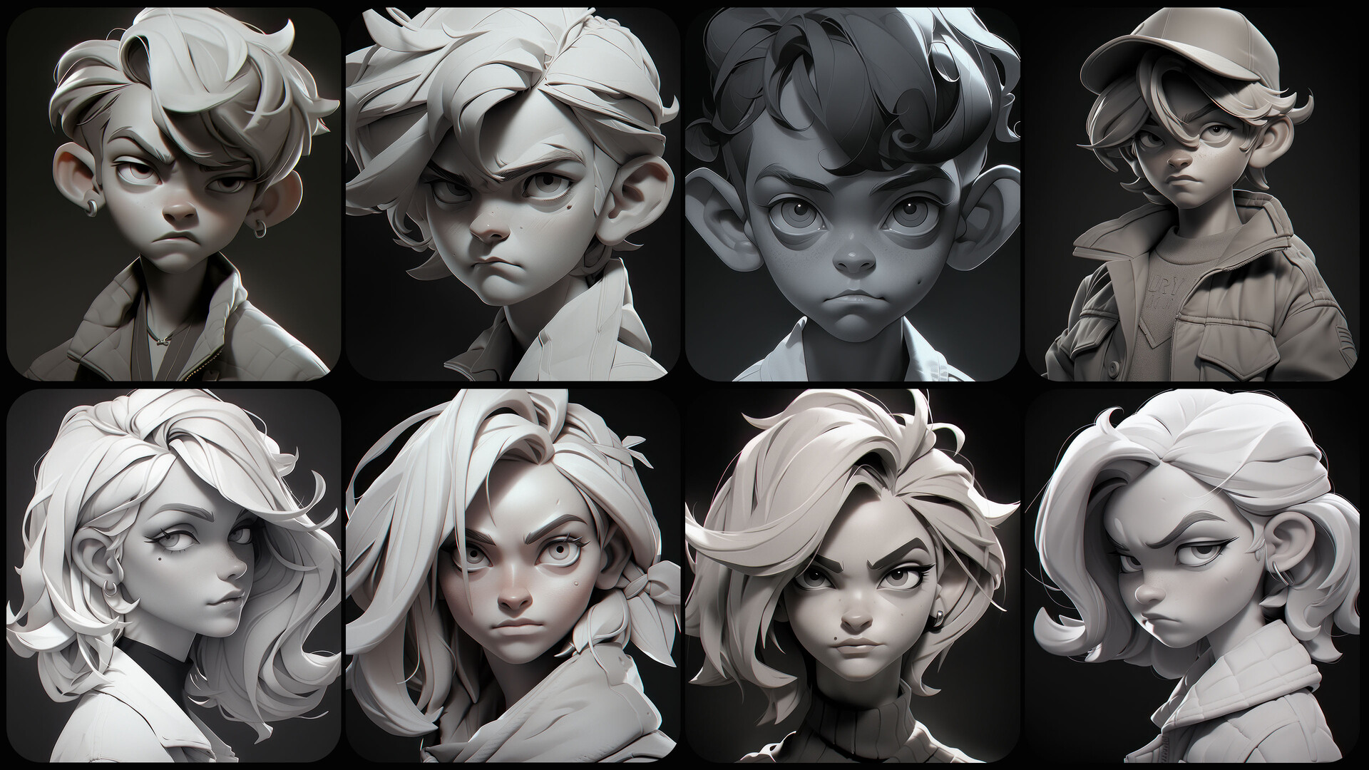 Ferial Studio - 🔹220 Stylized Teen Head Sculpt - European Reference ...