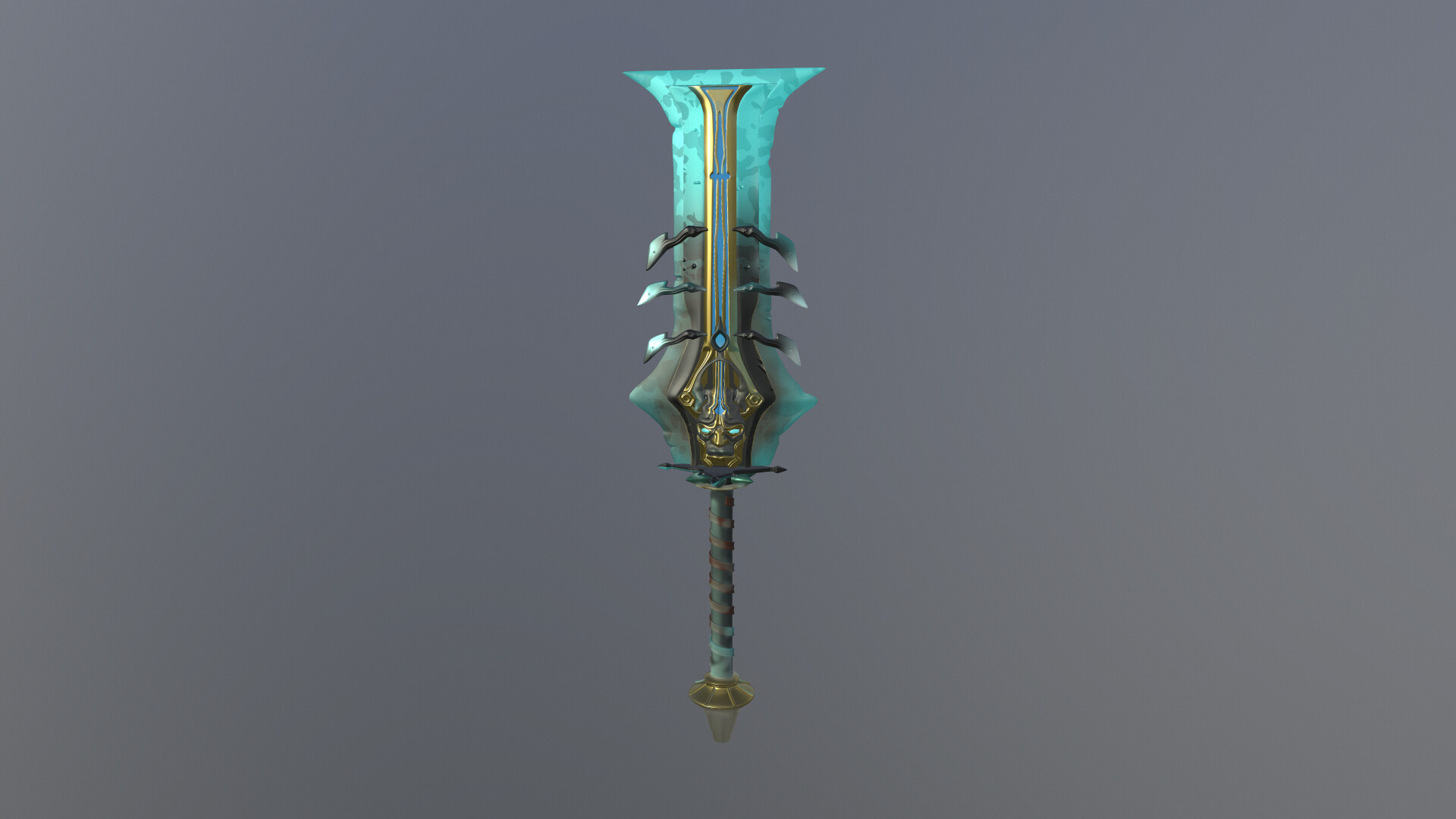 ArtStation - 3D maya gaming Sword desing