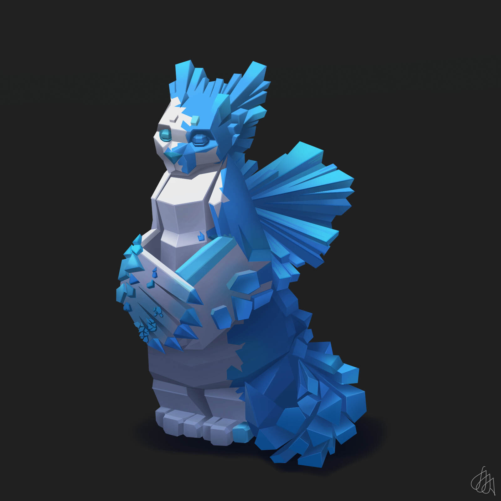 ArtStation - Cat crystal