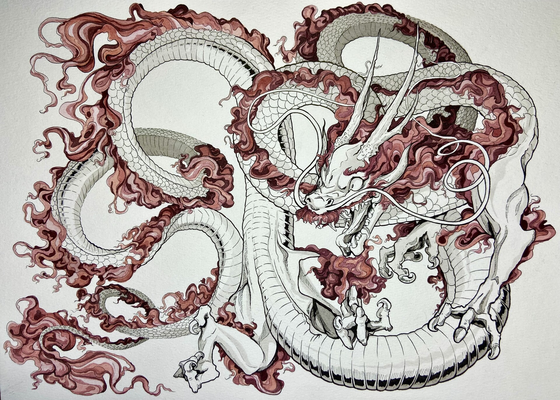 ArtStation - Dragon Illustration for Dojo