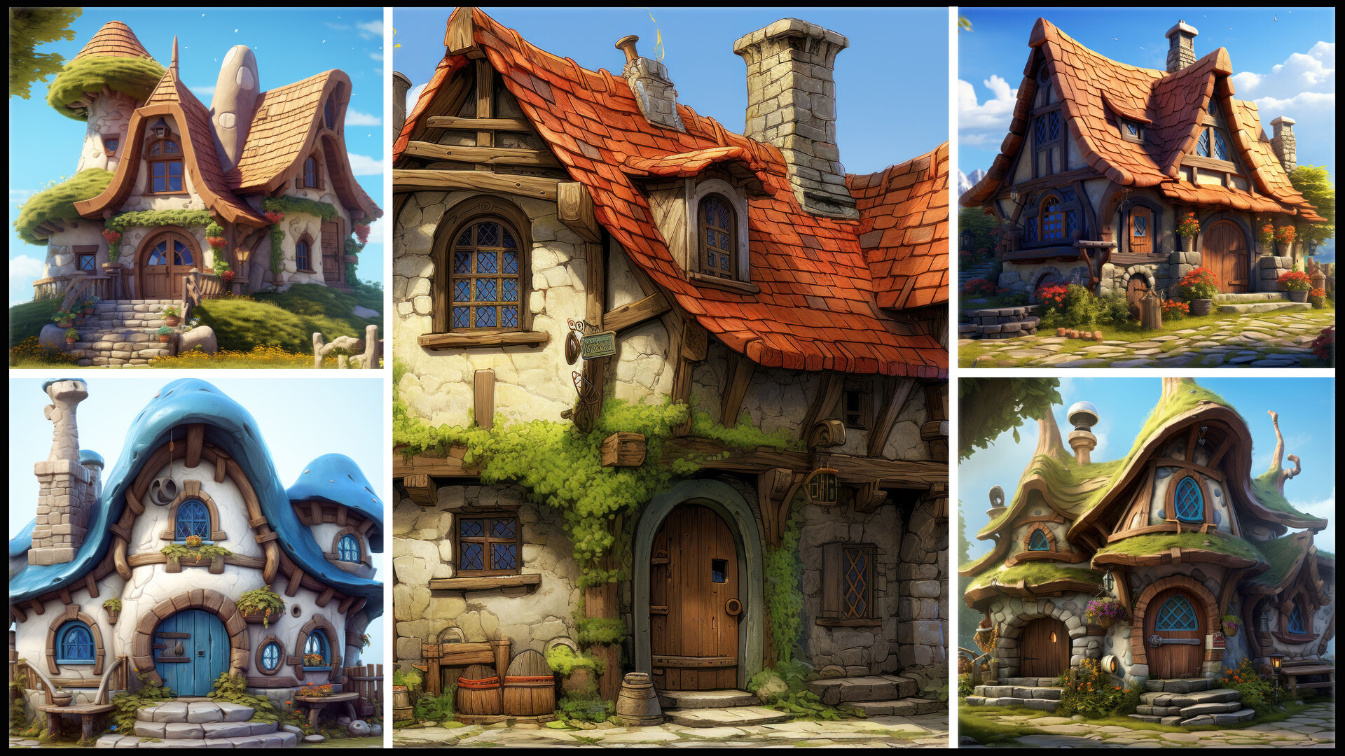 Ferial Concept - 🔹240 Stylized Wizard House - Exterior Concept ...