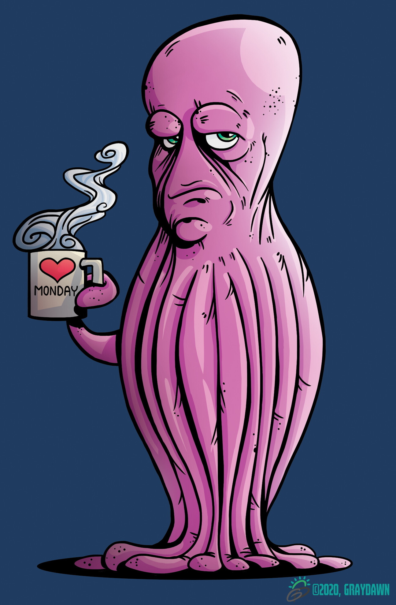 ArtStation - Grumpy Octopus