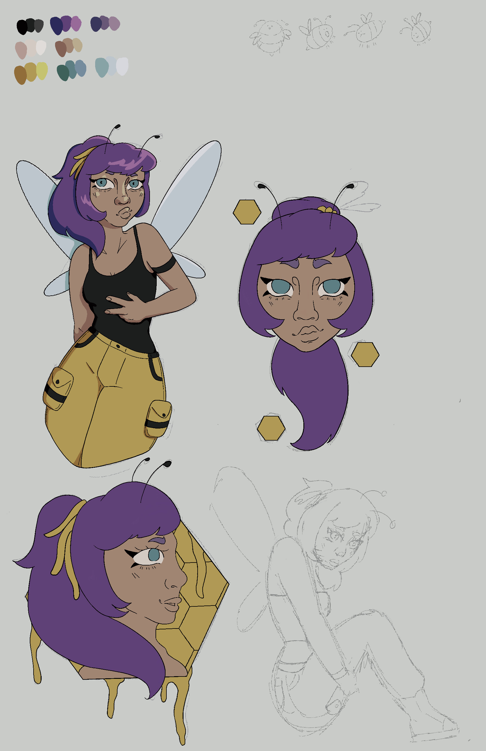 ArtStation - Bee lady