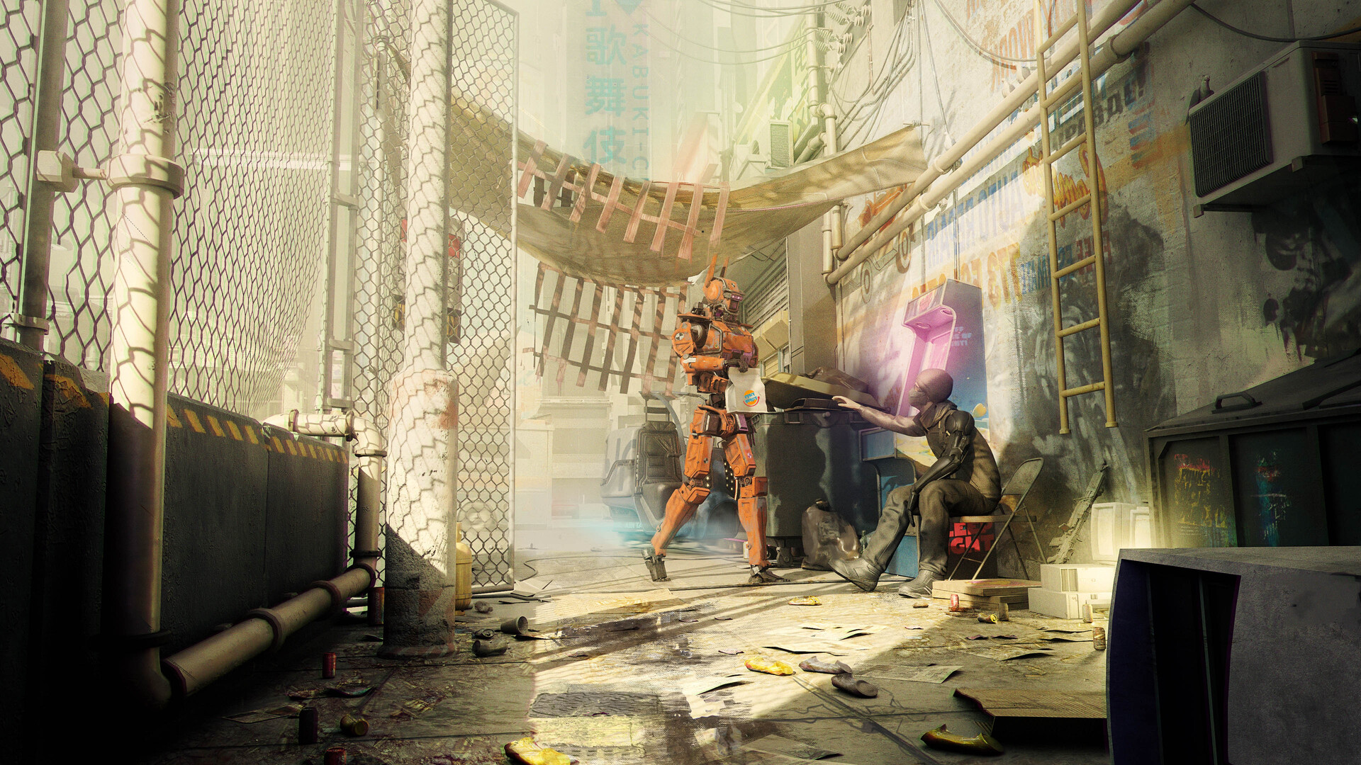ArtStation - Cyberpunk delivery guy concept