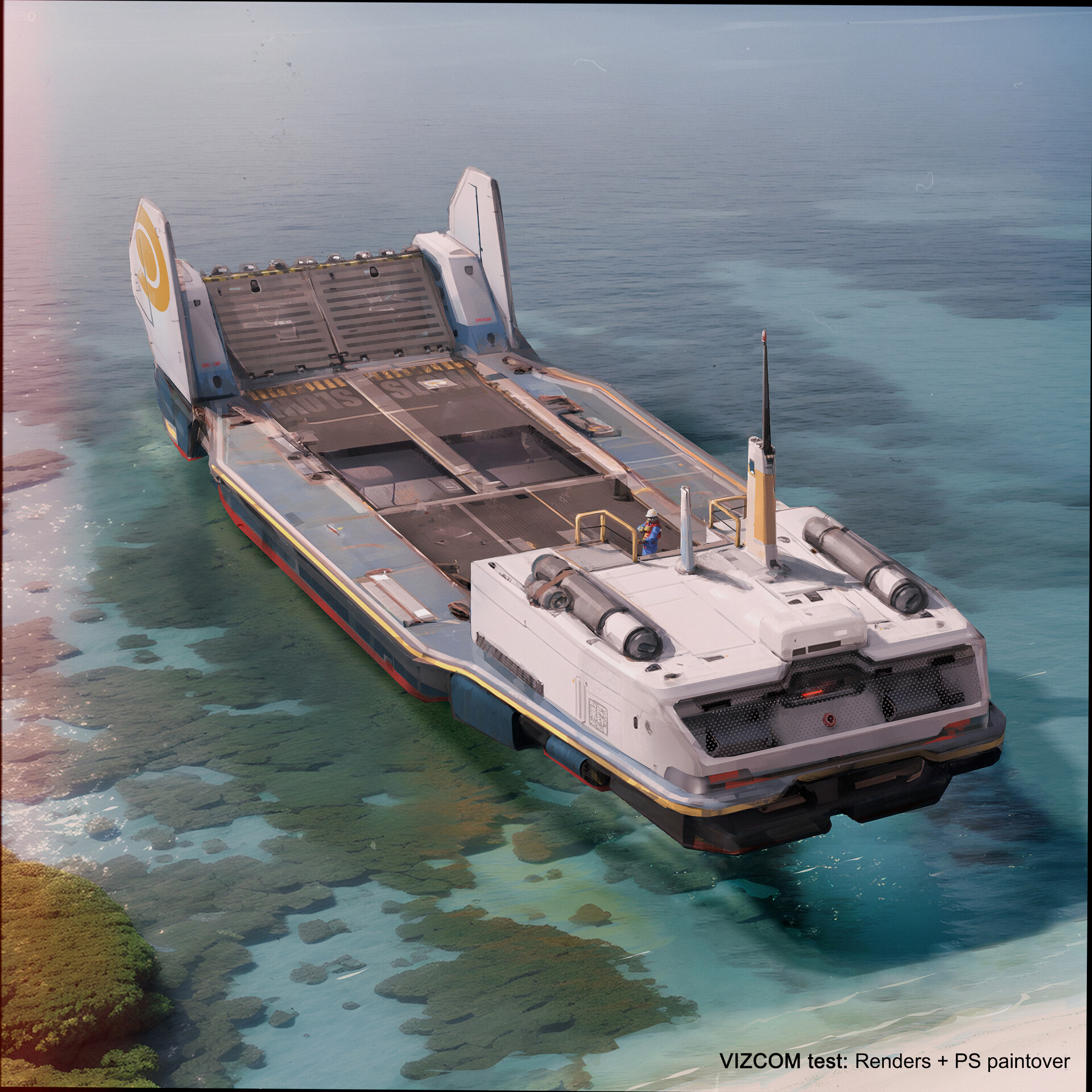 thierry doizon - Hoverbarge sketches