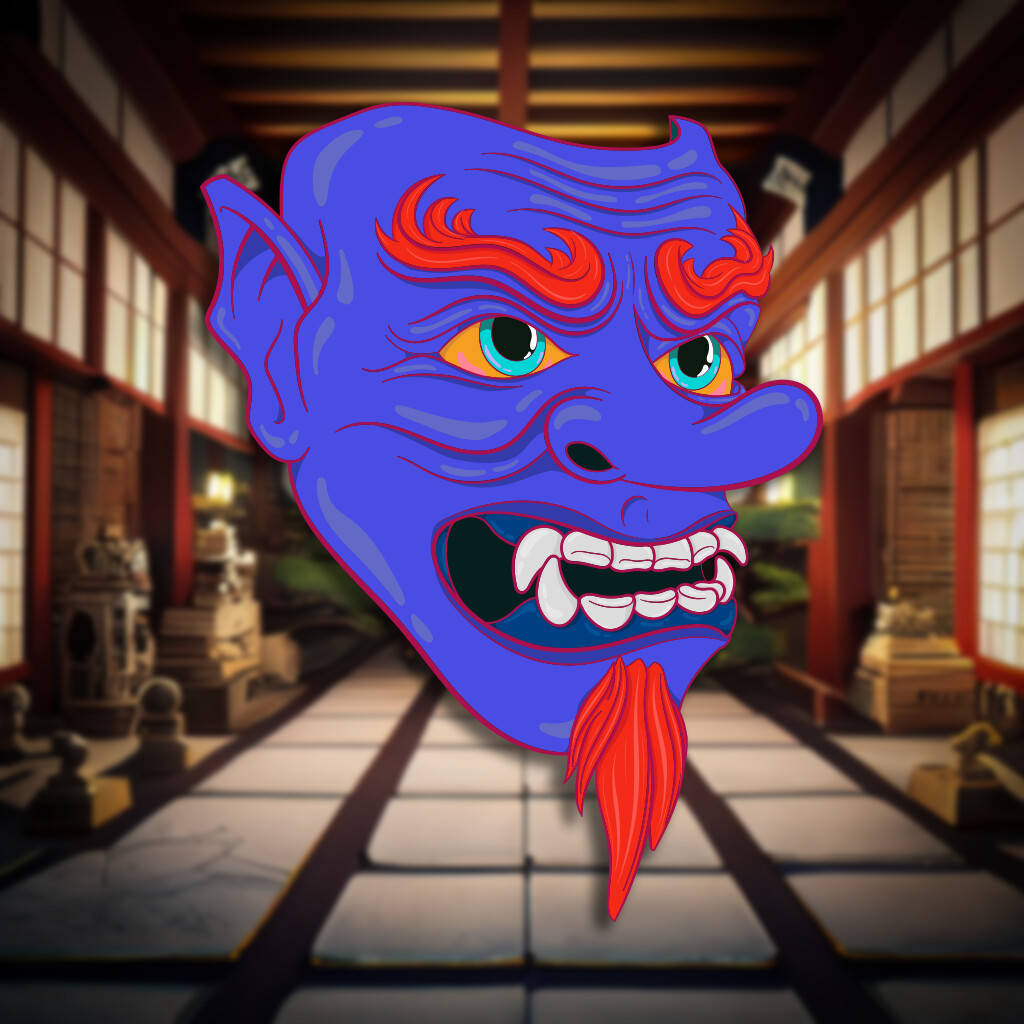 Kenneth Shinabery - Tengu Mask: With Variations