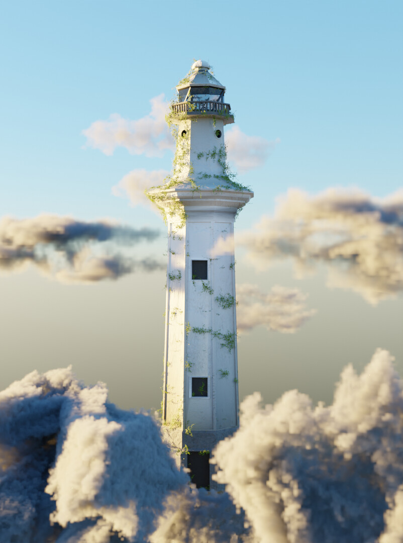 ArtStation - Lighthouse in the sky