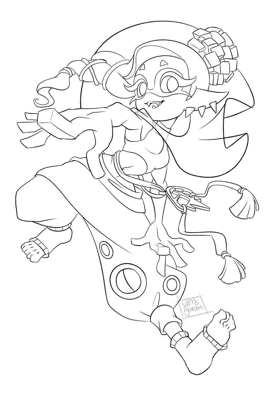splatoon 3 coloring pages
