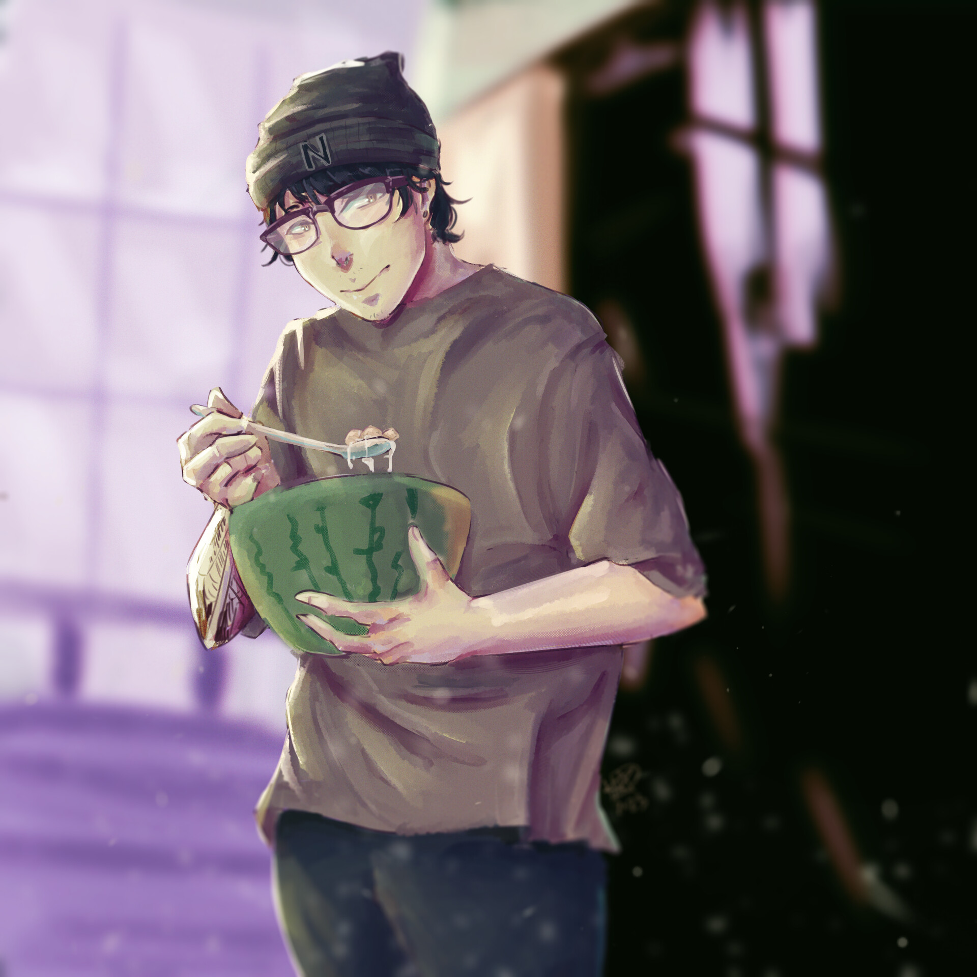 ArtStation - Watermelon Cereal Bowl