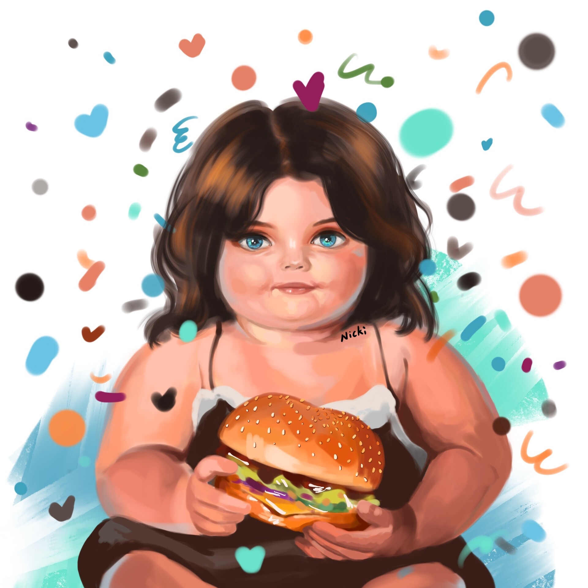 ArtStation - Eating burger collection
