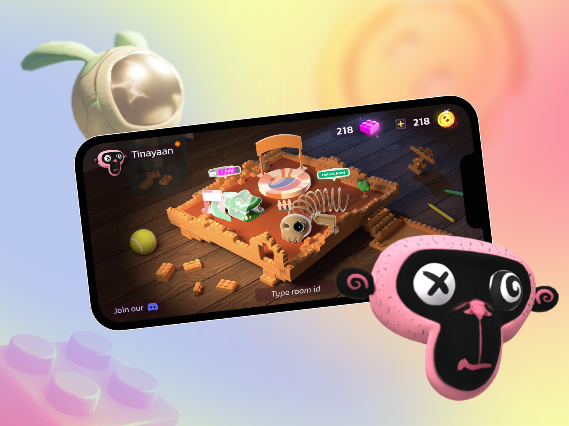 ArtStation - Frisky Freaks mobile multiplayer game ui design and environment art