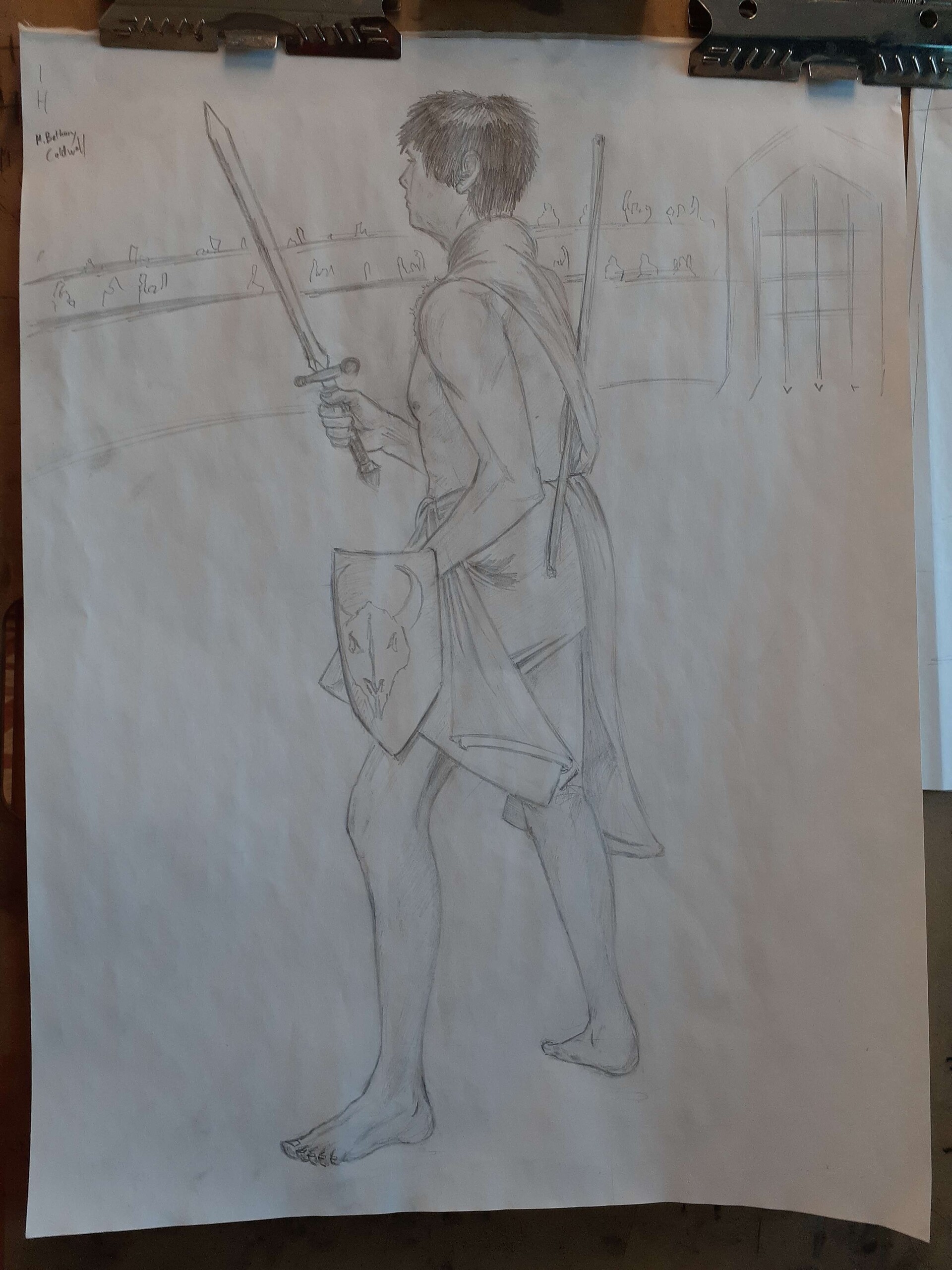 ArtStation - Life Drawing 1h 30m standing costume pose