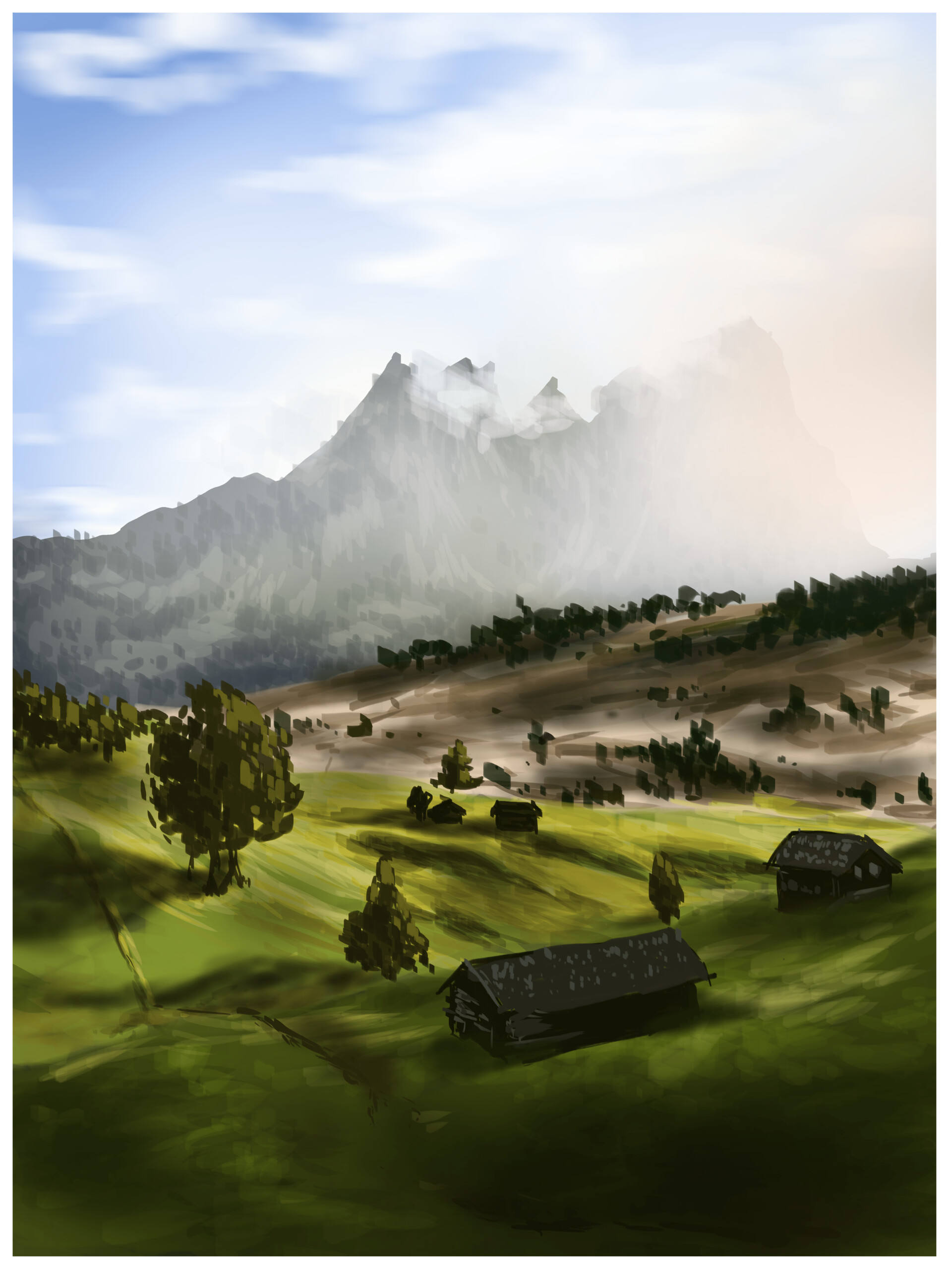 ArtStation - Landscape study