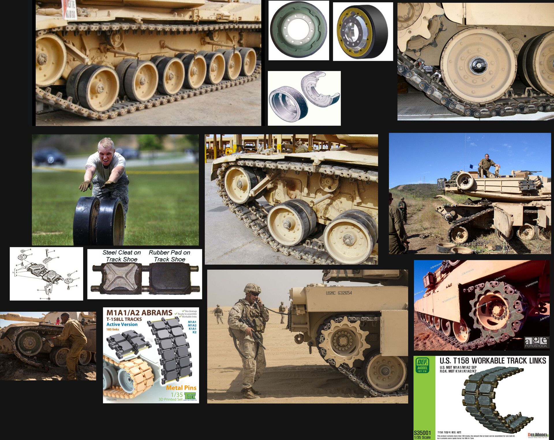 Vladislav E. - Abrams WIP: tracks and road wheels