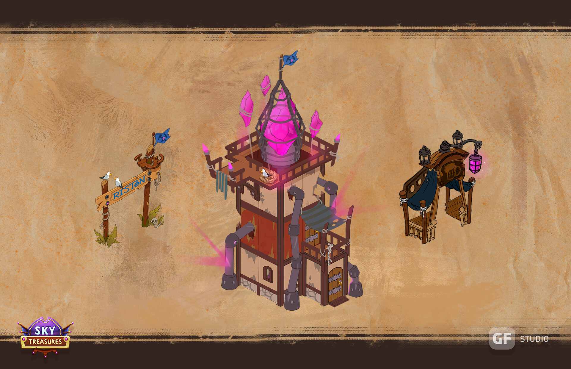 Game Feather Studio - Sky Treasures - Tiles & Props